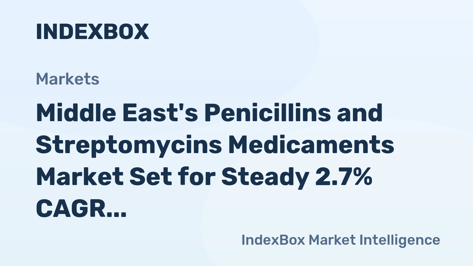 Middle East's Penicillins and Streptomycins Medicaments Market Set for Steady 2.7% CAGR Growth Through 2035
