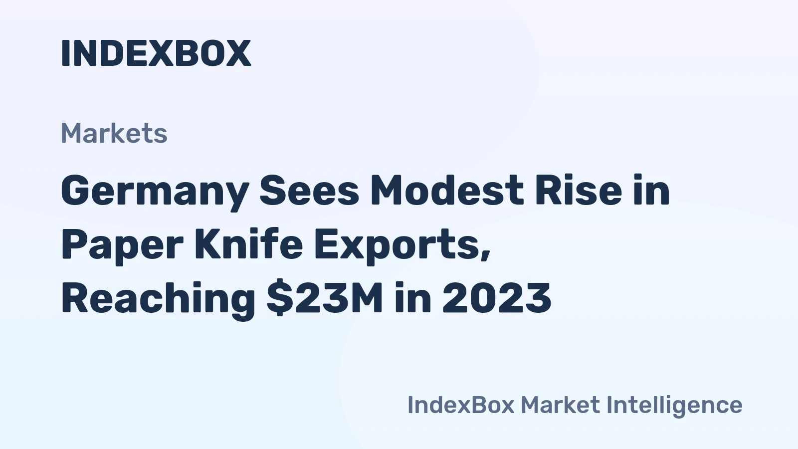 Germany Sees Modest Rise in Paper Knife Exports, Reaching $23M in 2023
