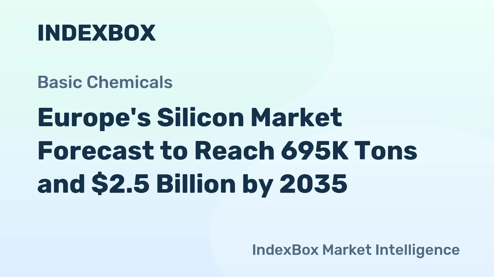 Europe's Silicon Market Forecast to Reach 695K Tons and $2.5 Billion by 2035