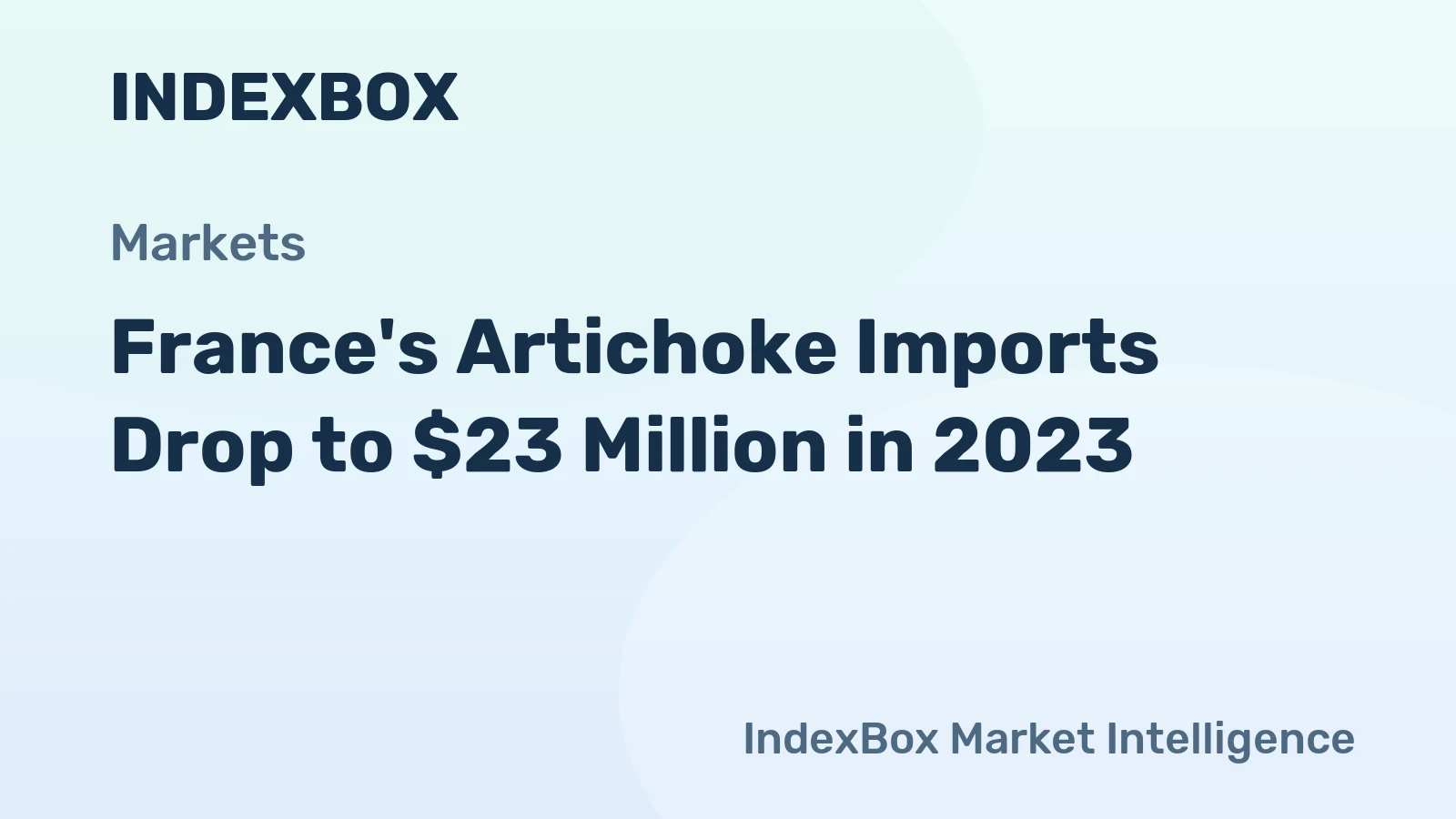 France's Artichoke Imports Drop to $23 Million in 2023