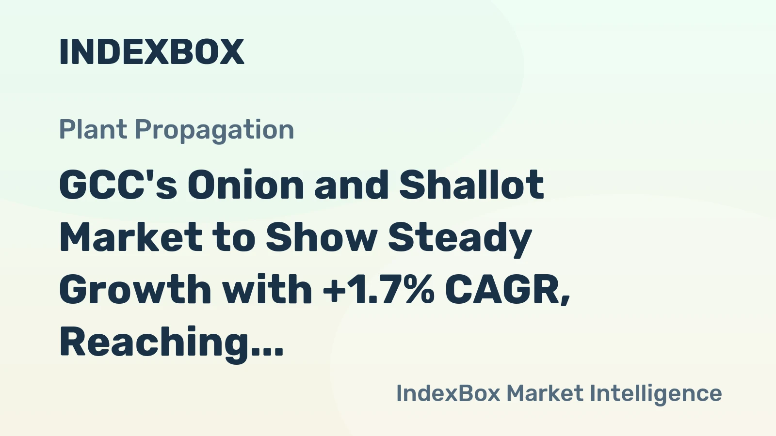GCC's Onion and Shallot Market to Show Steady Growth with +1.7% CAGR, Reaching $636M by 2035