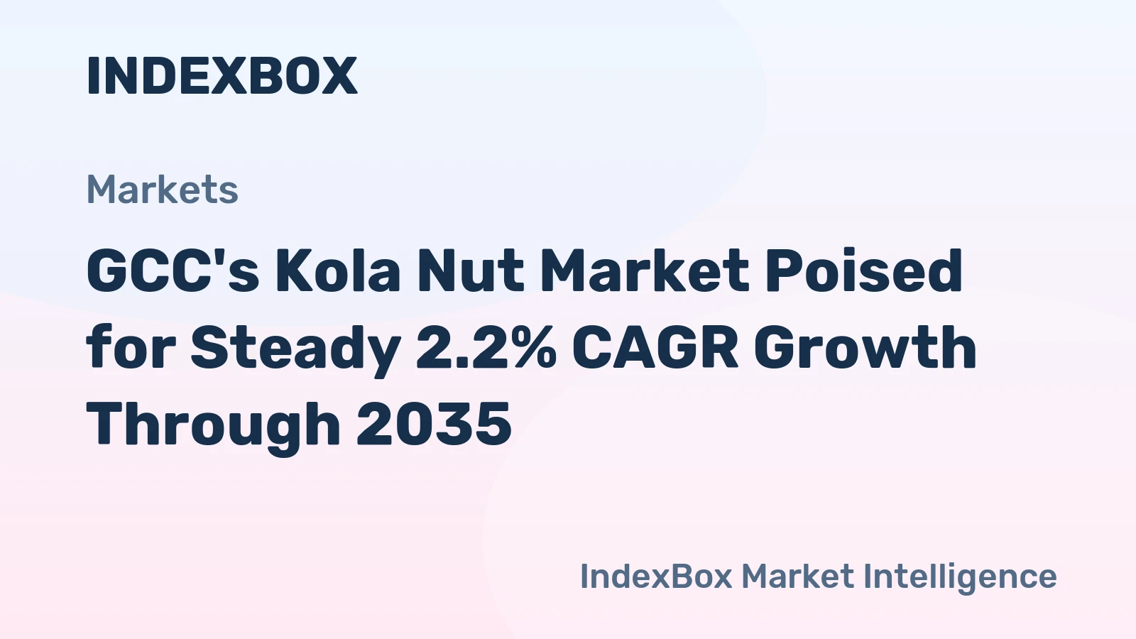 GCC's Kola Nut Market Poised for Steady 2.2% CAGR Growth Through 2035