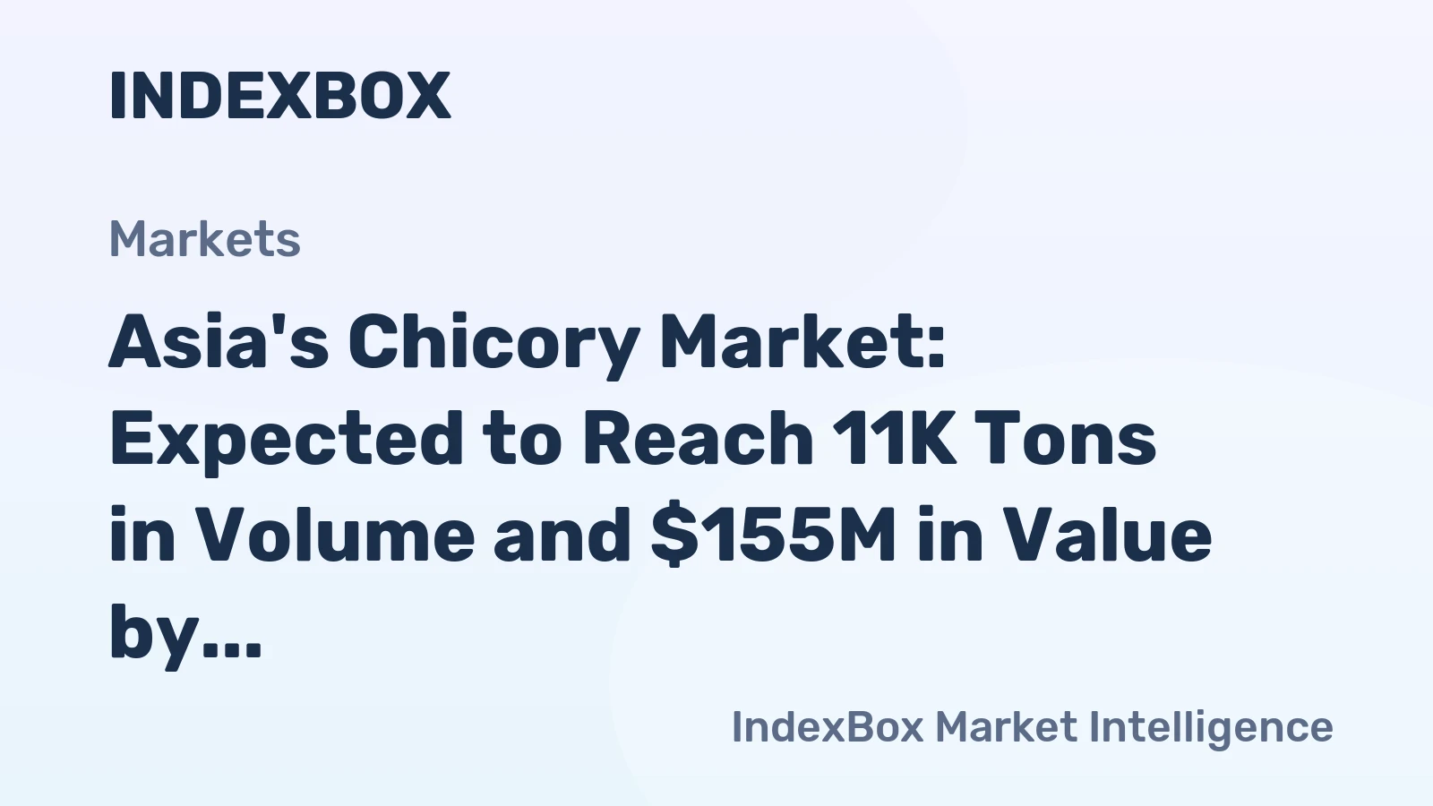 Asia's Chicory Market: Expected to Reach 11K Tons in Volume and $155M in Value by 2035