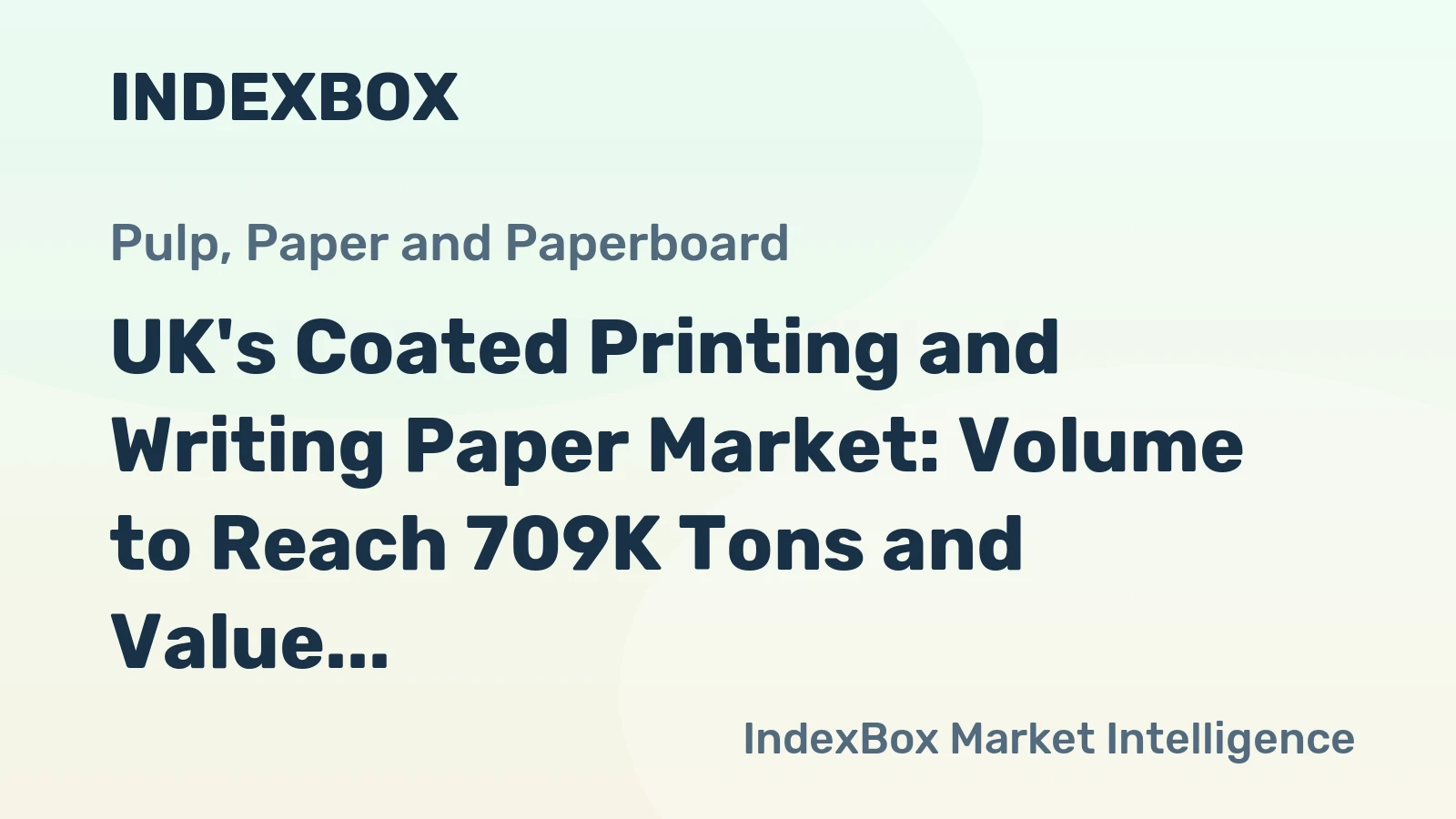 UK's Coated Printing and Writing Paper Market: Volume to Reach 709K Tons and Value to Hit $775M by 2035