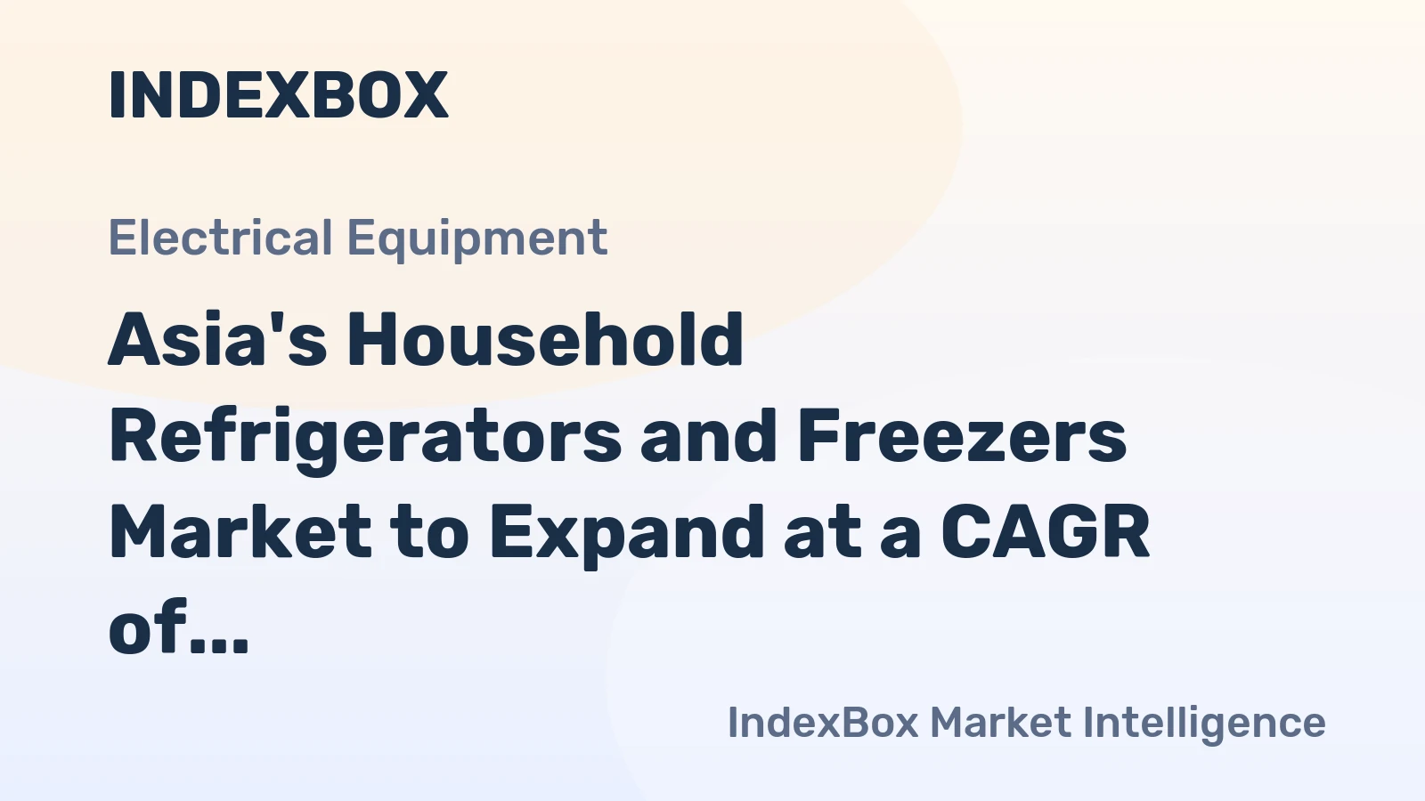 Asia's Household Refrigerators and Freezers Market to Expand at a CAGR of +3.3% Over 2024-2035, Reaching 216M Units by 2035