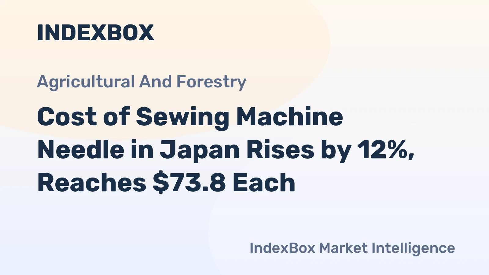 Cost of Sewing Machine Needle in Japan Rises by 12%, Reaches $73.8 Each