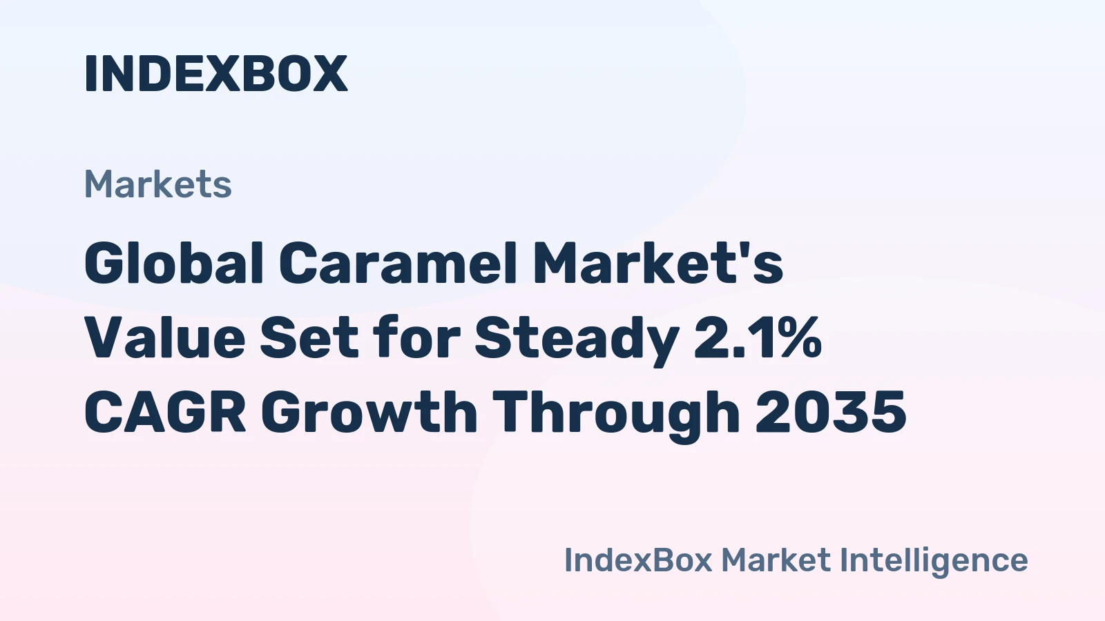 Global Caramel Market's Value Set for Steady 2.1% CAGR Growth Through 2035