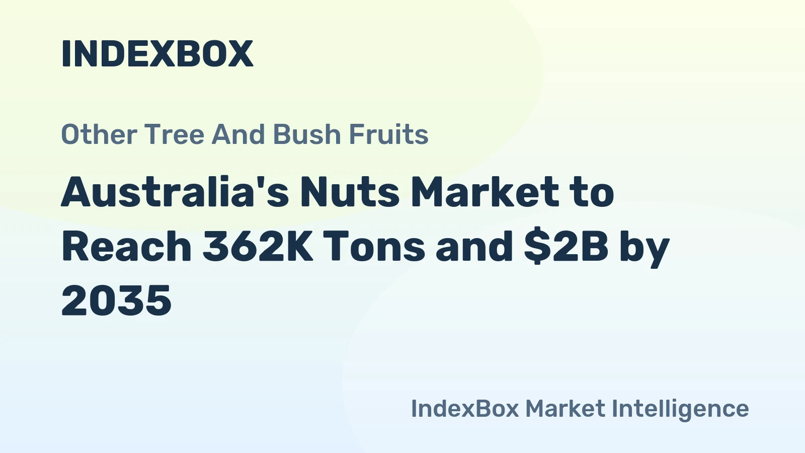 Australia's Nuts Market to Reach 362K Tons and $2B by 2035