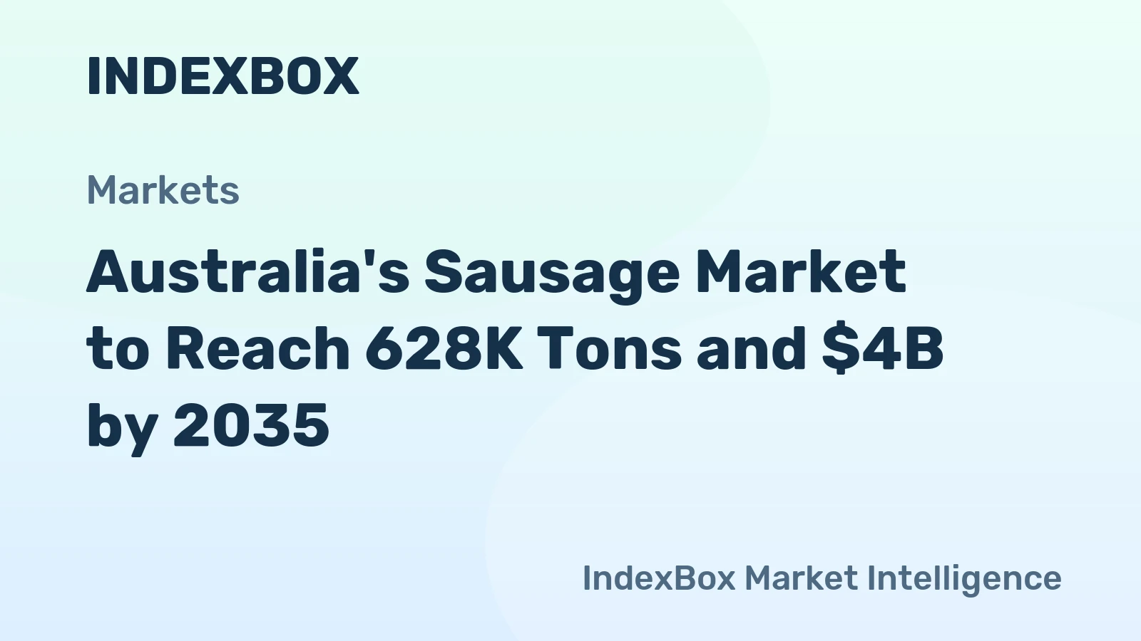 Australia's Sausage Market to Reach 628K Tons and $4B by 2035