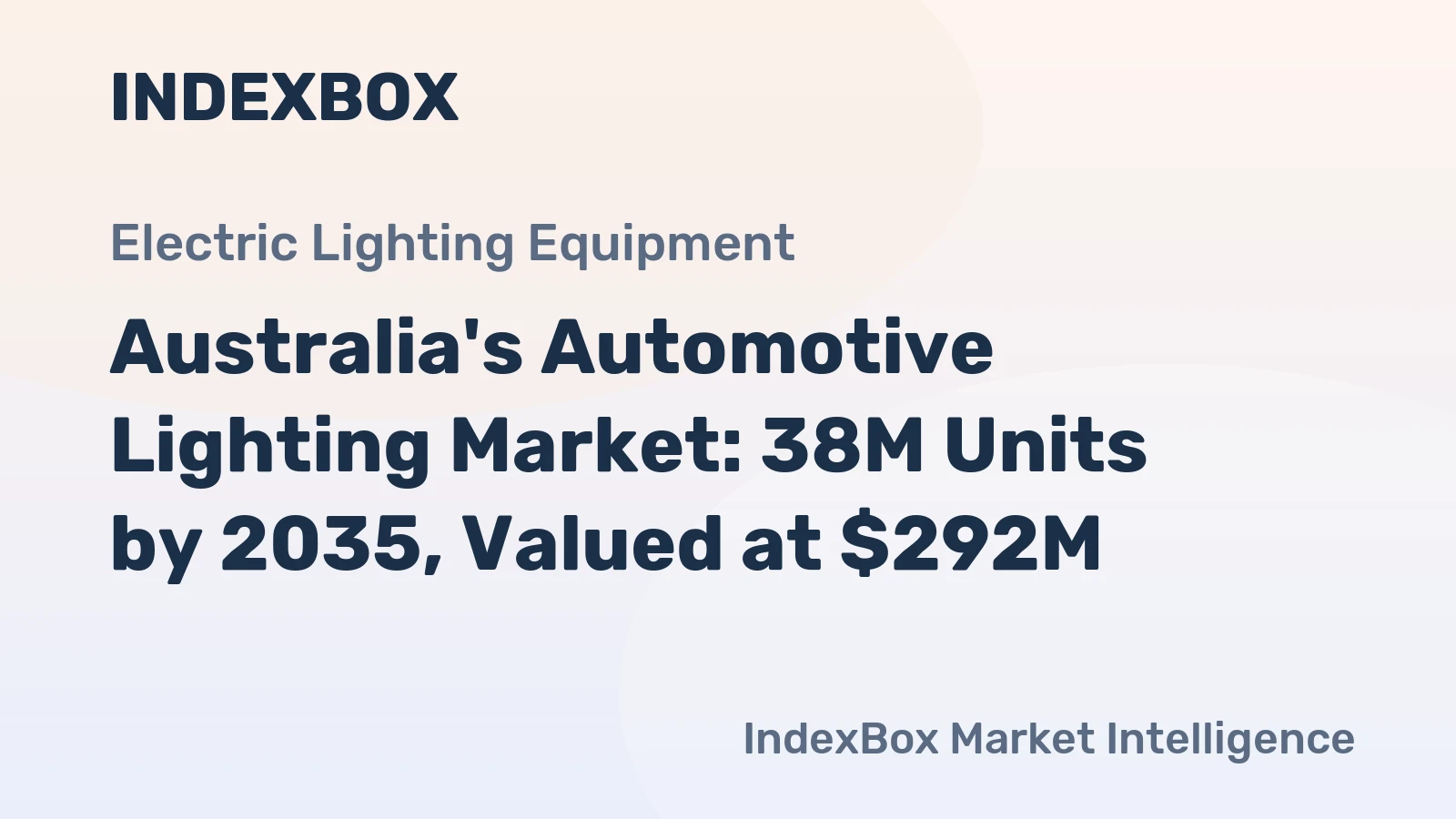 Australia's Automotive Lighting Market: 38M Units by 2035, Valued at $292M