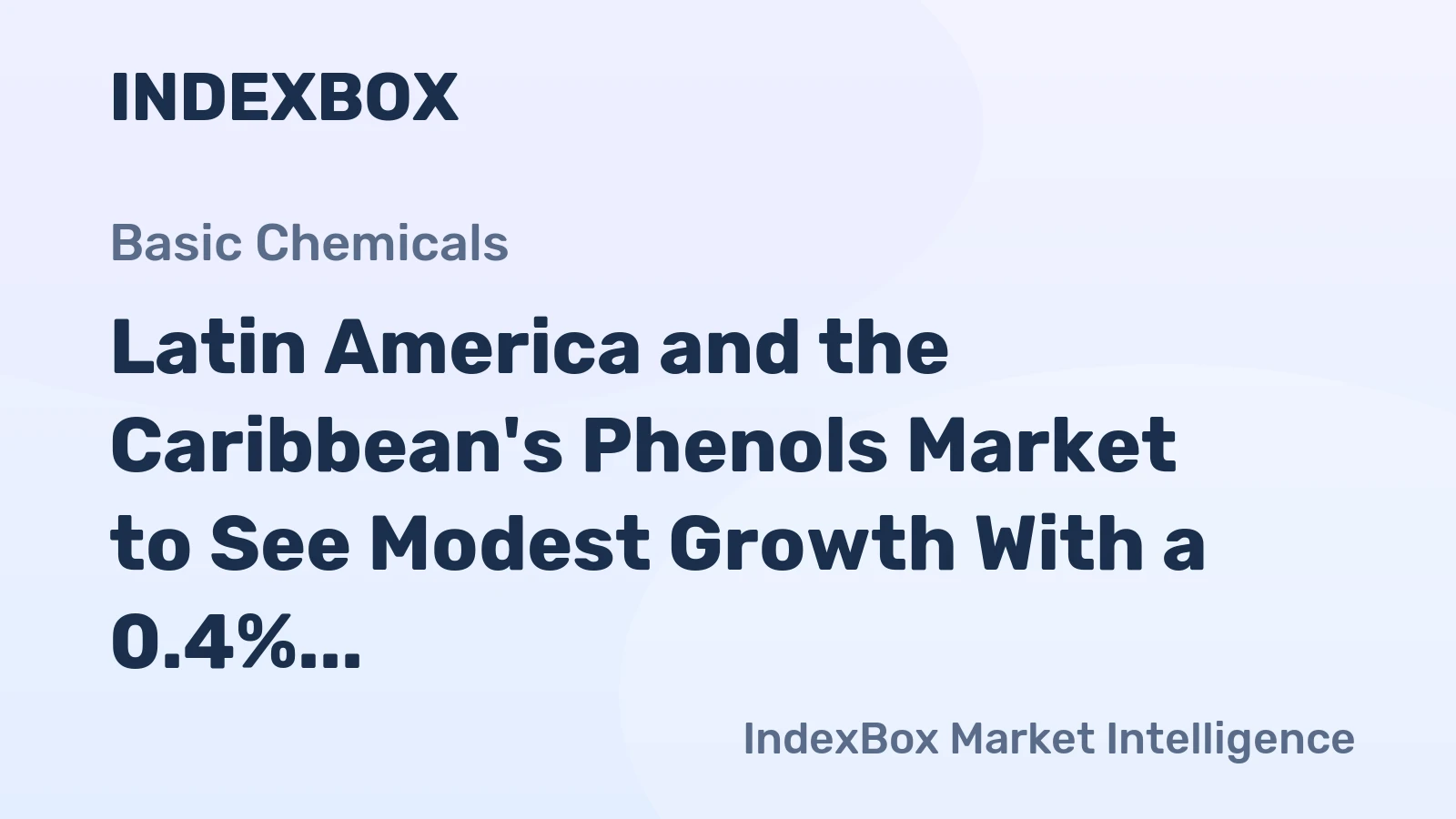 Latin America and the Caribbean's Phenols Market to See Modest Growth With a 0.4% Volume CAGR Through 2035