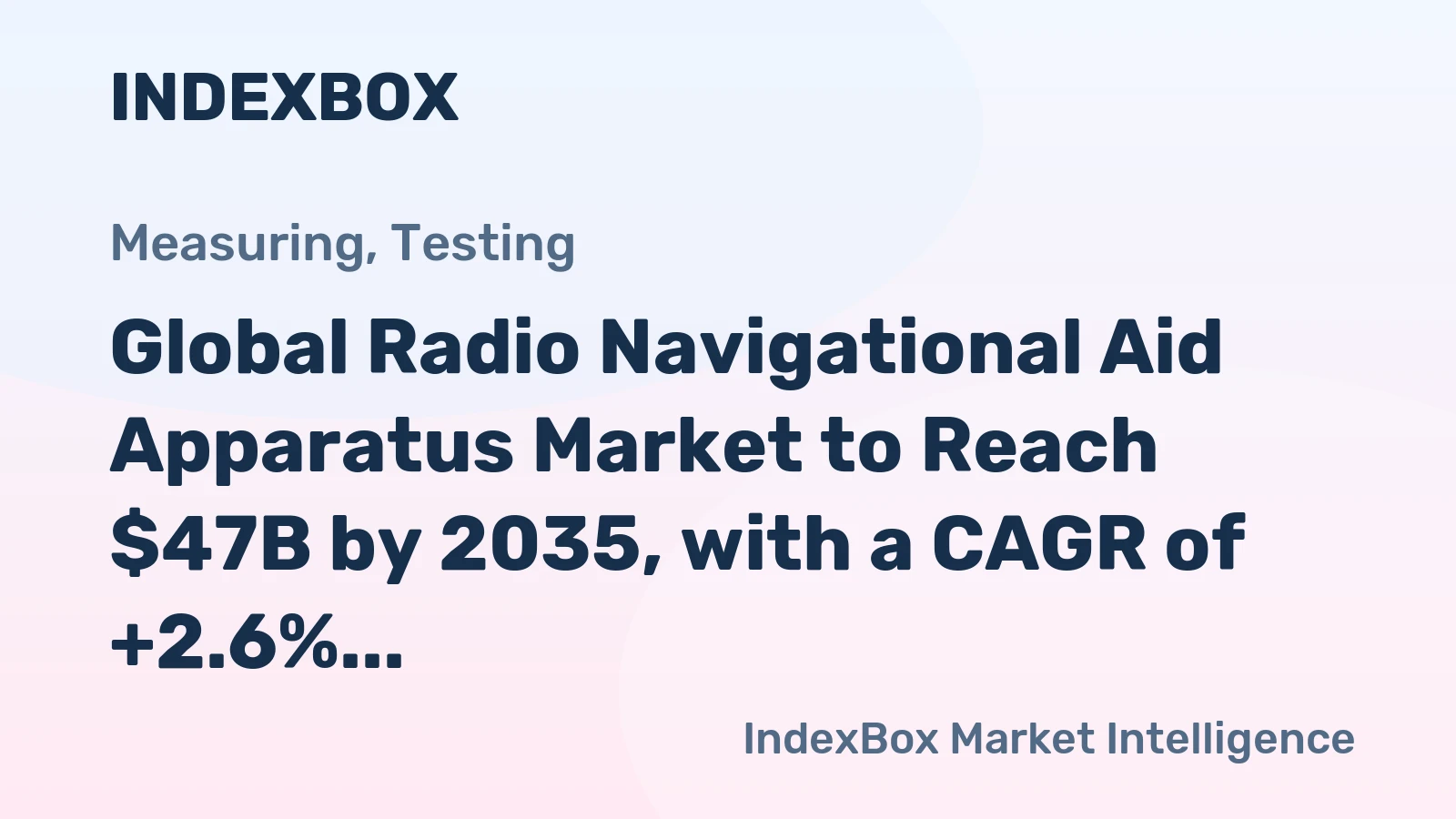 Global Radio Navigational Aid Apparatus Market to Reach $47B by 2035, with a CAGR of +2.6%