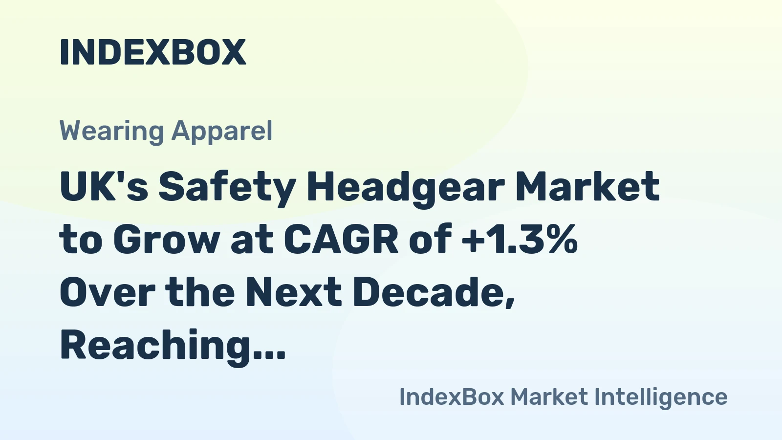 UK's Safety Headgear Market to Grow at CAGR of +1.3% Over the Next Decade, Reaching $161M by 2035