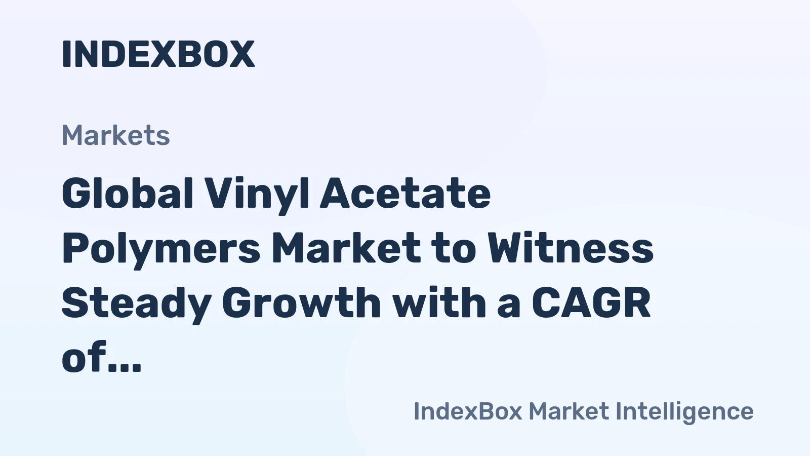 Global Vinyl Acetate Polymers Market to Witness Steady Growth with a CAGR of +2.9% from 2024 to 2035, Reaching 776K Tons