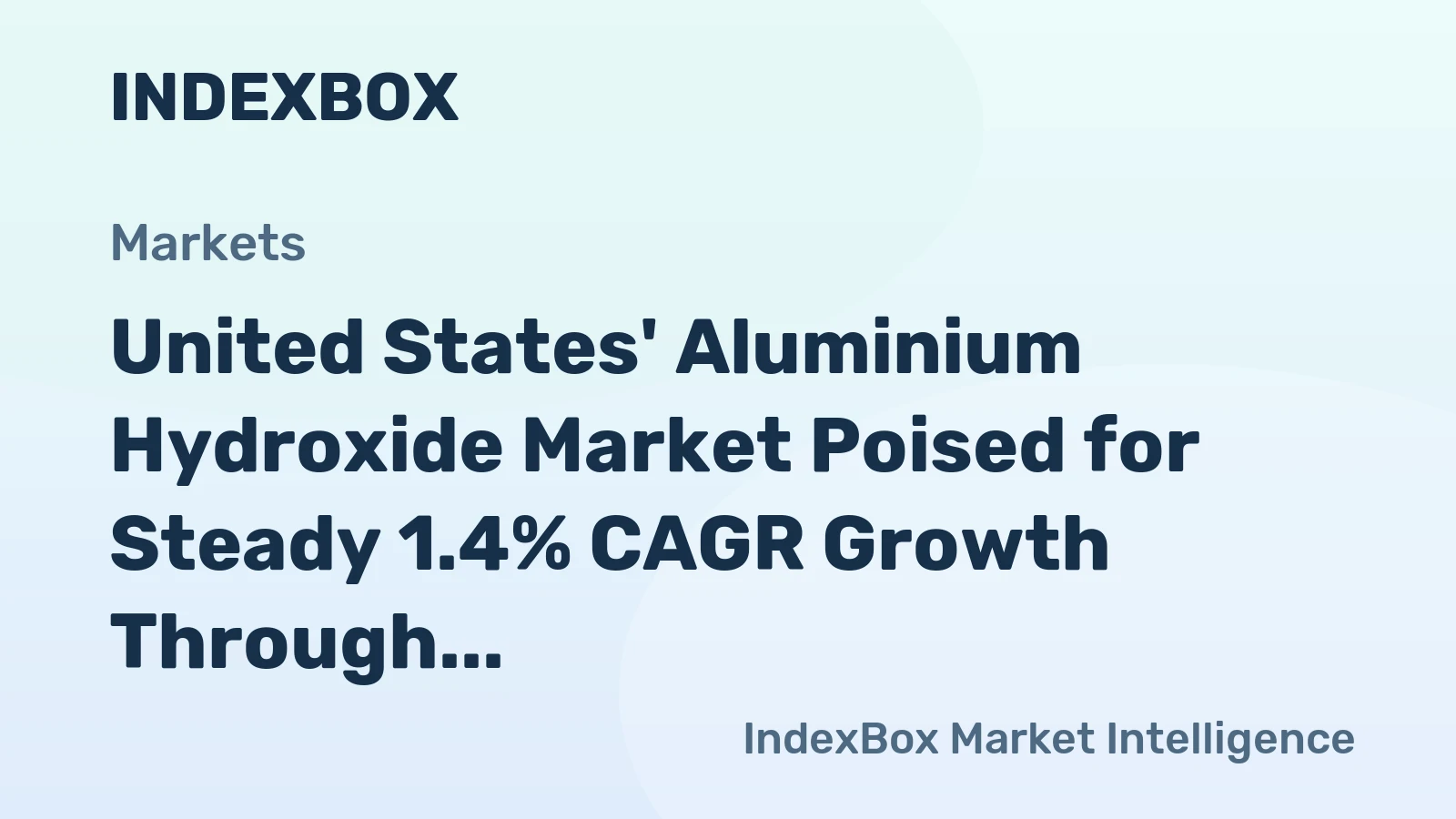 United States' Aluminium Hydroxide Market Poised for Steady 1.4% CAGR Growth Through 2035