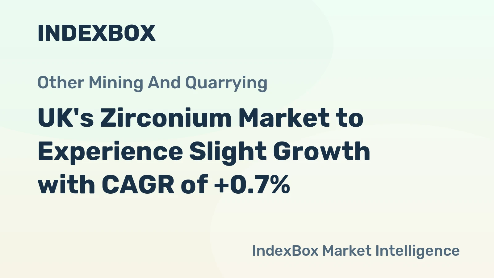 UK's Zirconium Market to Experience Slight Growth with CAGR of +0.7%