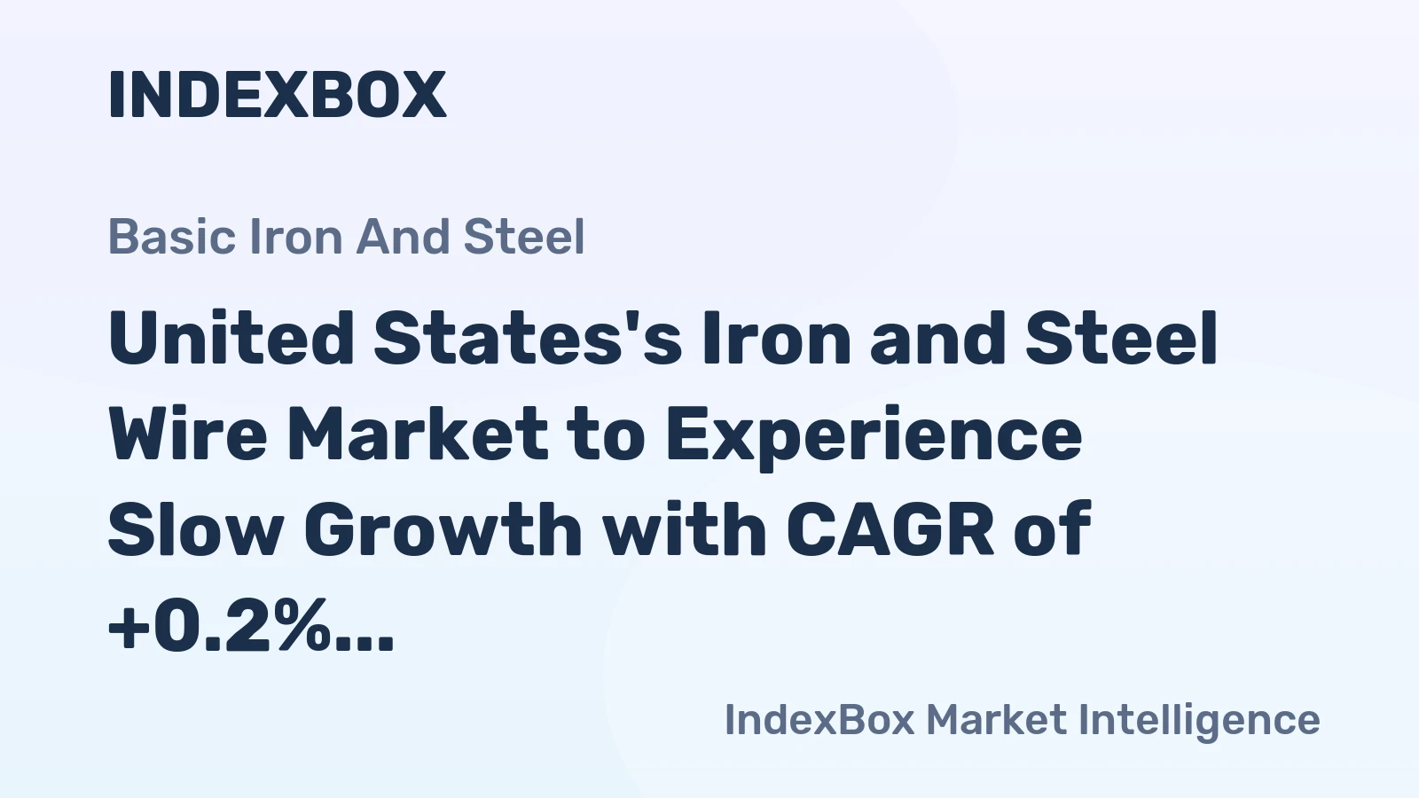 United States's Iron and Steel Wire Market to Experience Slow Growth with CAGR of +0.2% from 2024 to 2035