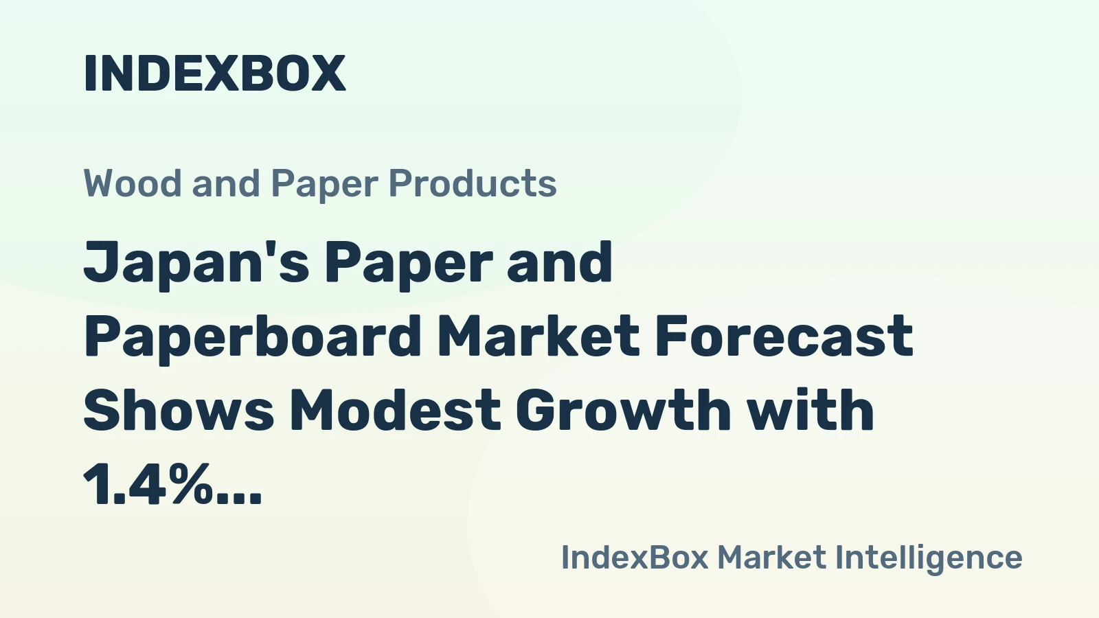 Japan's Paper and Paperboard Market Forecast Shows Modest Growth with 1.4% CAGR in Value Through 2035
