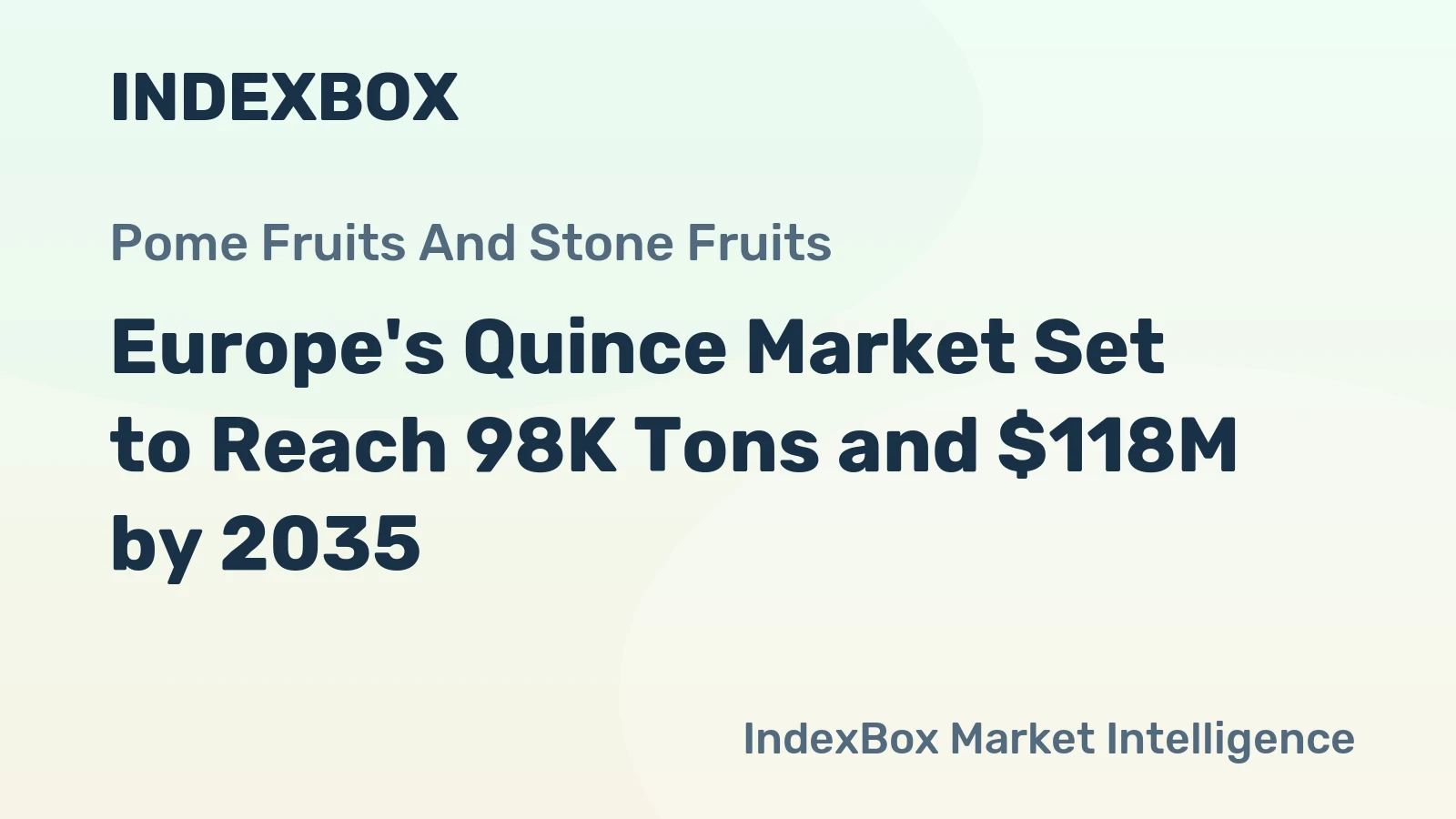 Europe's Quince Market Set to Reach 98K Tons and $118M by 2035