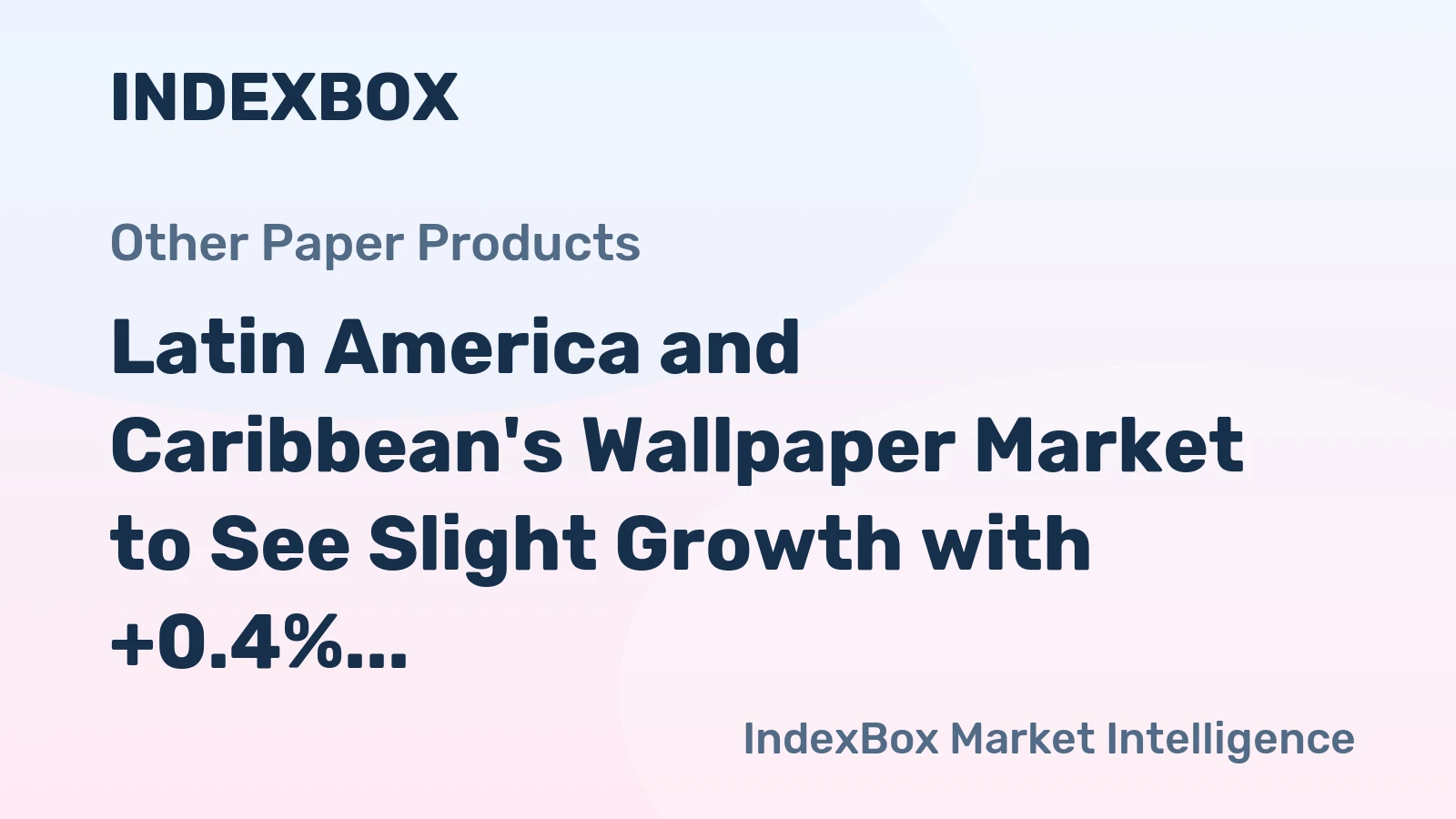 Latin America and Caribbean's Wallpaper Market to See Slight Growth with +0.4% CAGR from 2024-2035