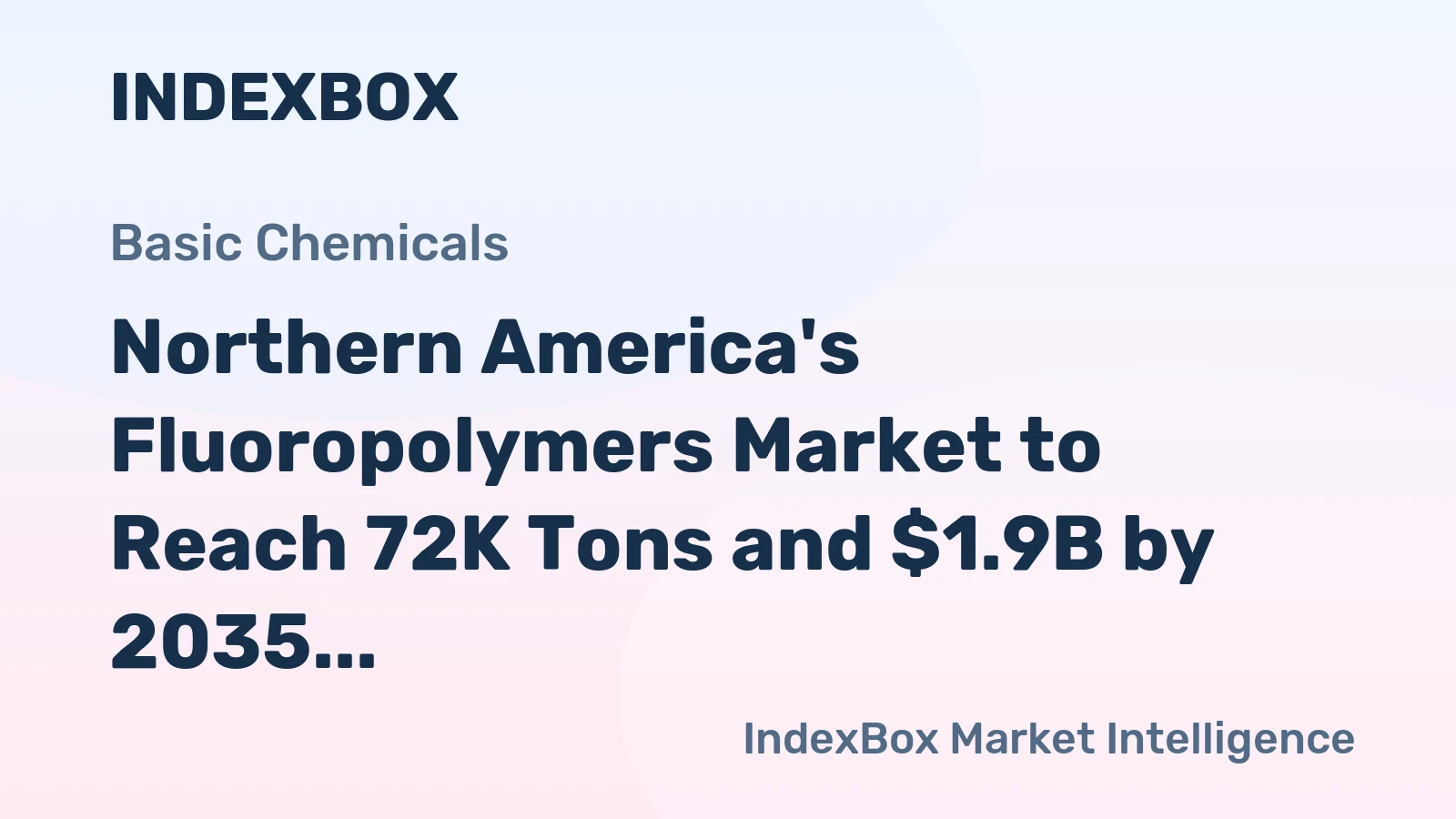 Northern America's Fluoropolymers Market to Reach 72K Tons and $1.9B by 2035, Driven by Increasing Demand