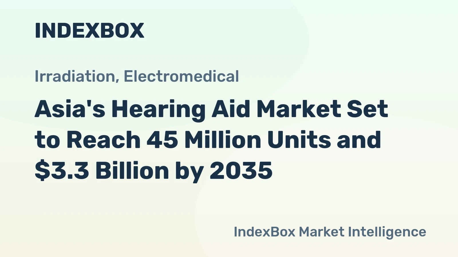 Asia's Hearing Aid Market Set to Reach 45 Million Units and $3.3 Billion by 2035