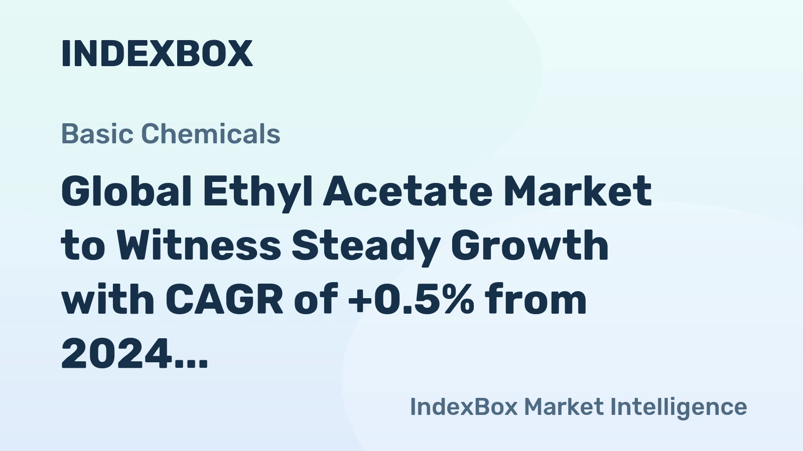 Global Ethyl Acetate Market to Witness Steady Growth with CAGR of +0.5% from 2024 to 2035, Reaching $3.8B by 2035
