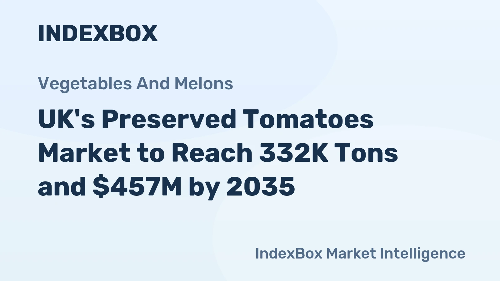 UK's Preserved Tomatoes Market to Reach 332K Tons and $457M by 2035