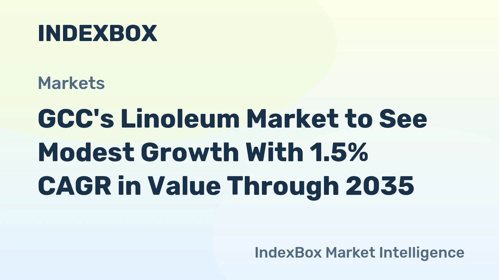 GCC's Linoleum Market to See Modest Growth With 1.5% CAGR in Value Through 2035
