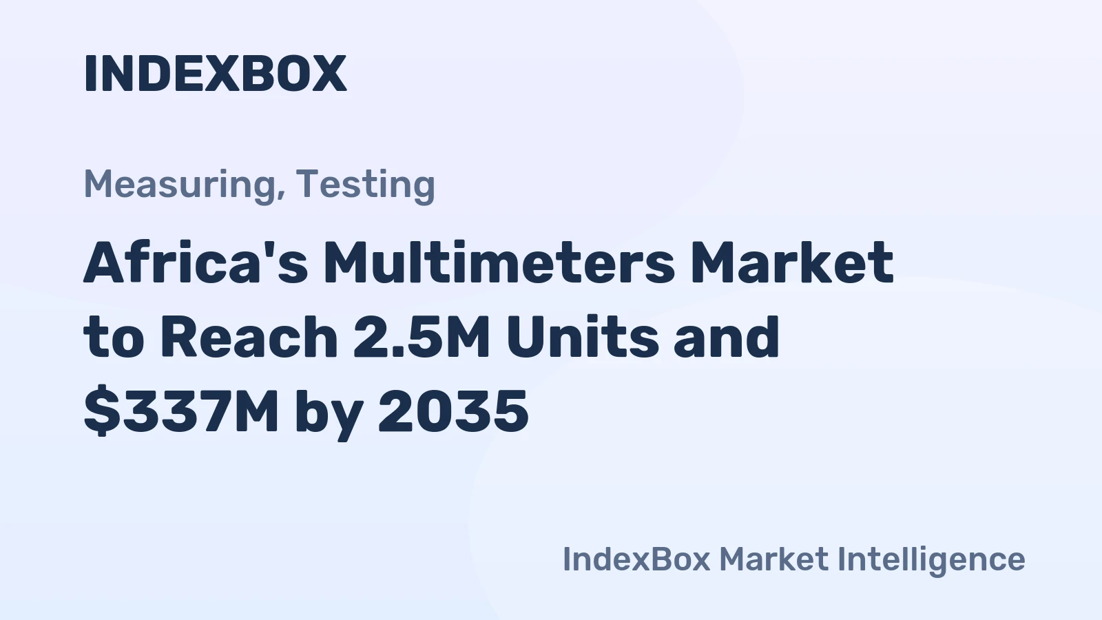Africa's Multimeters Market to Reach 2.5M Units and $337M by 2035