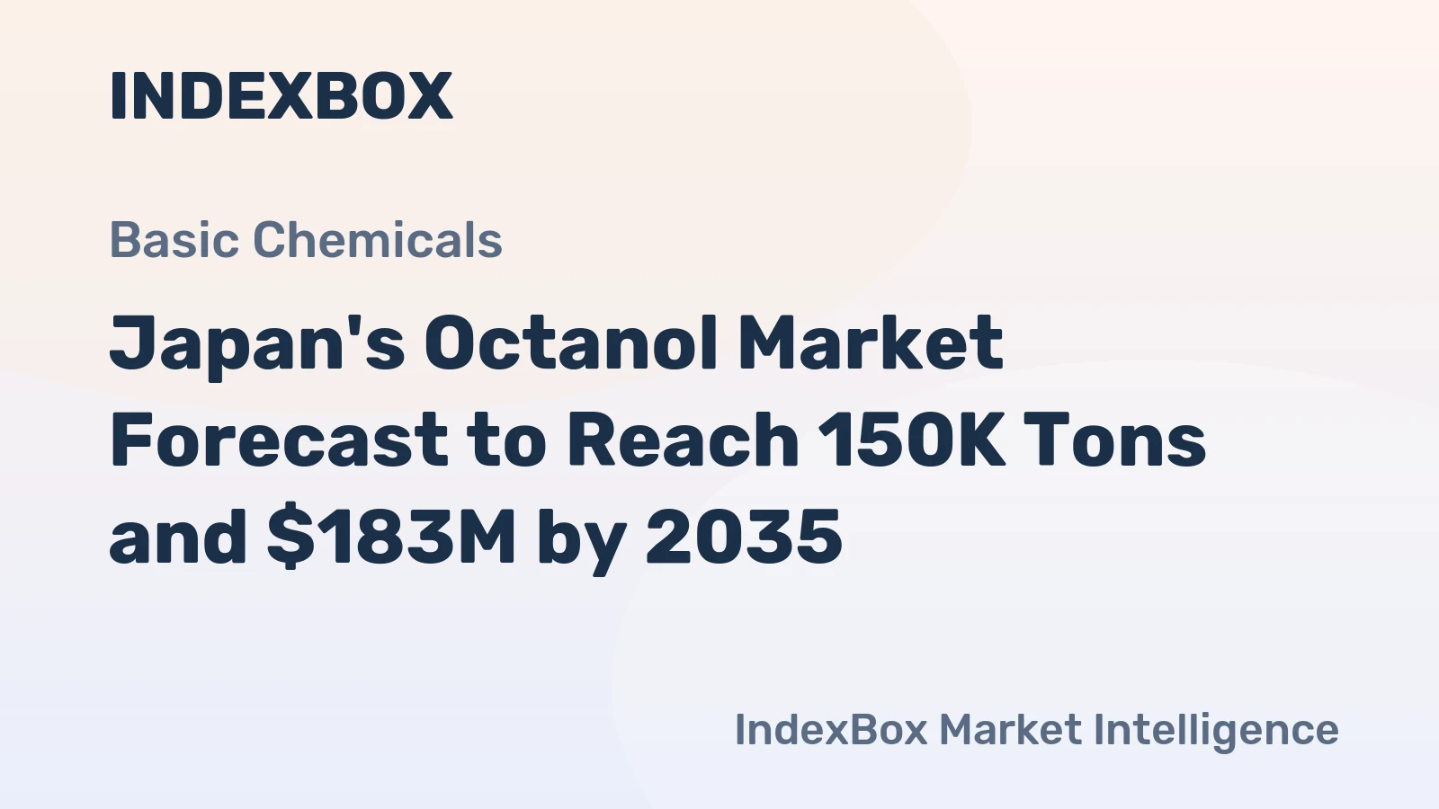 Japan's Octanol Market Forecast to Reach 150K Tons and $183M by 2035