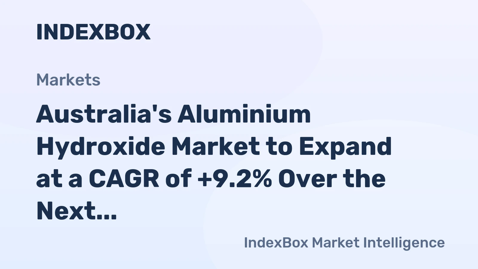 Australia's Aluminium Hydroxide Market to Expand at a CAGR of +9.2% Over the Next Decade