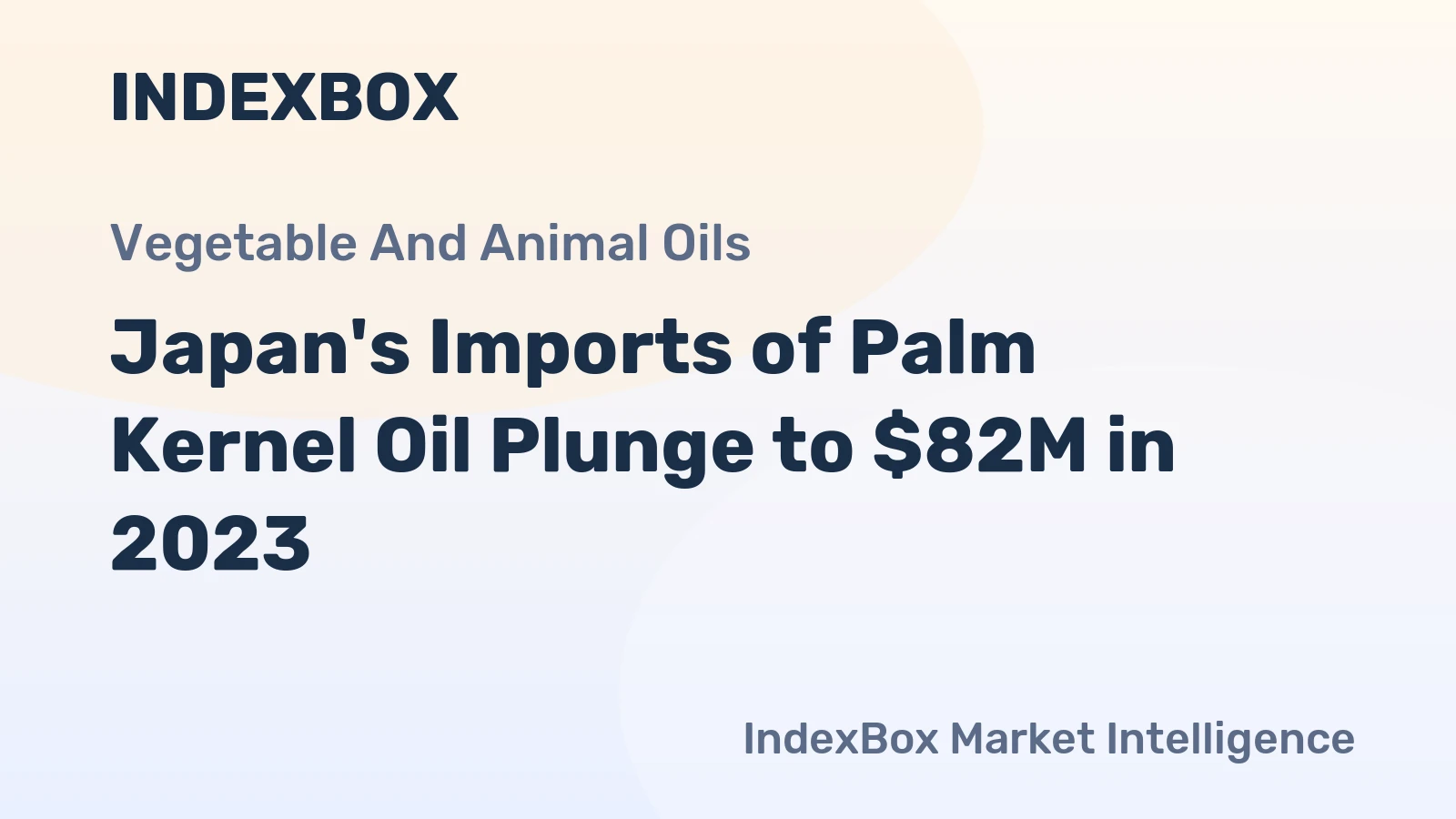 Japan's Imports of Palm Kernel Oil Plunge to $82M in 2023