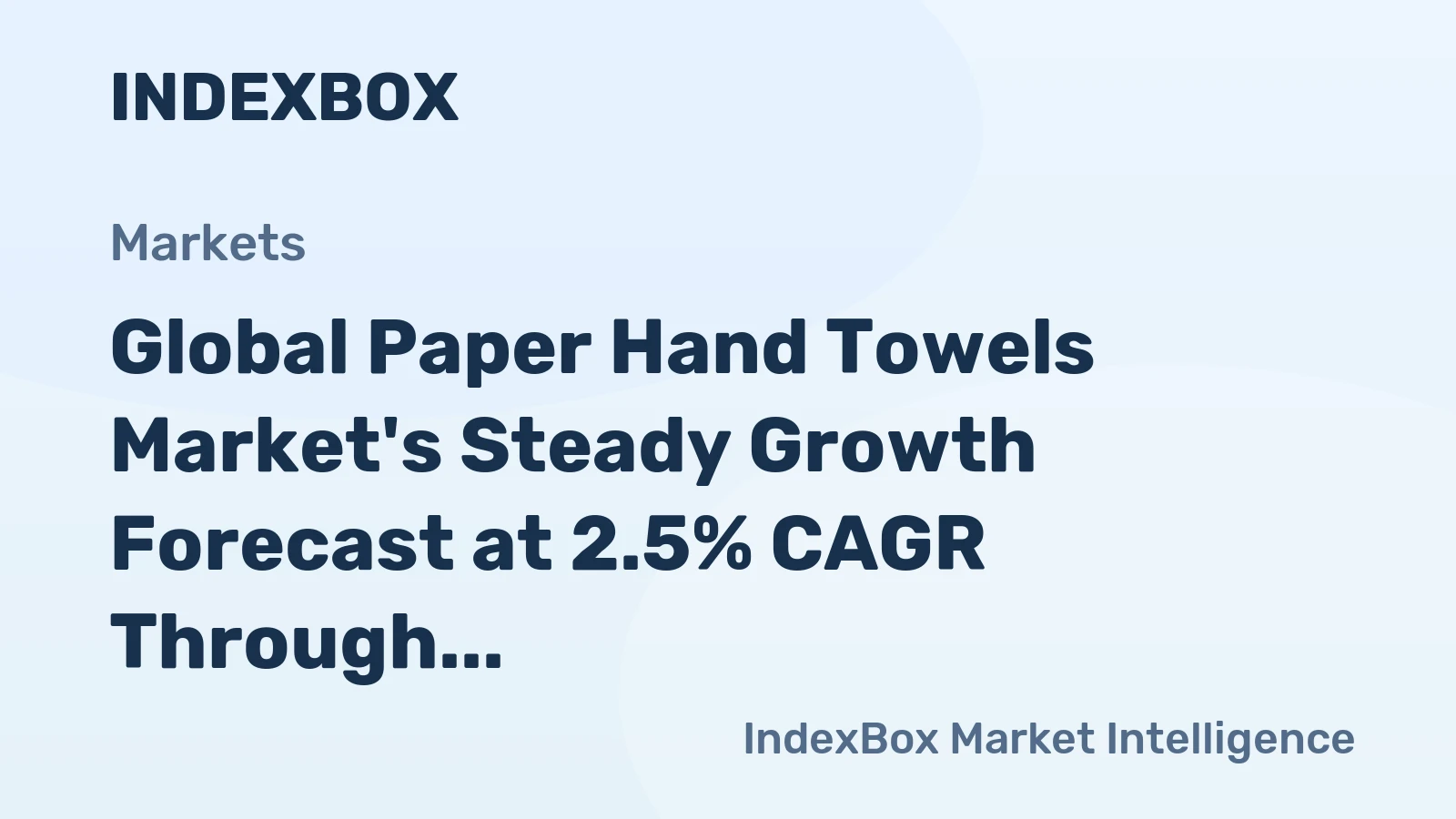 Global Paper Hand Towels Market's Steady Growth Forecast at 2.5% CAGR Through 2035