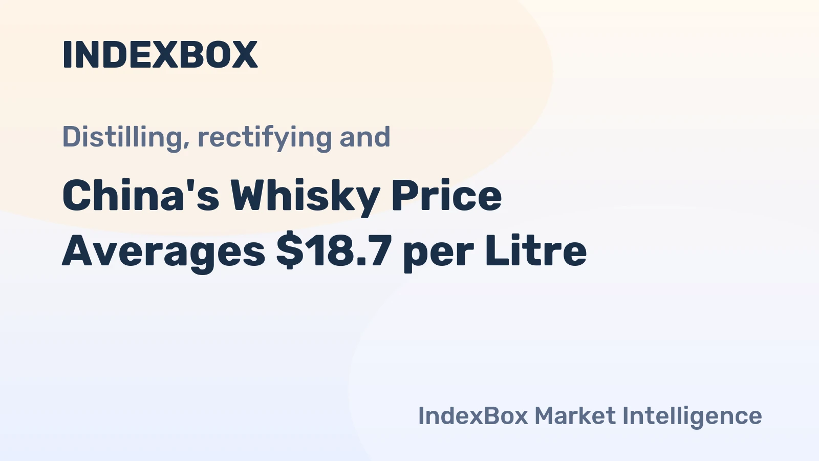 China's Whisky Price Averages $18.7 per Litre