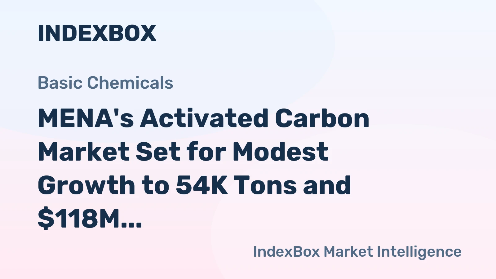 MENA's Activated Carbon Market Set for Modest Growth to 54K Tons and $118M