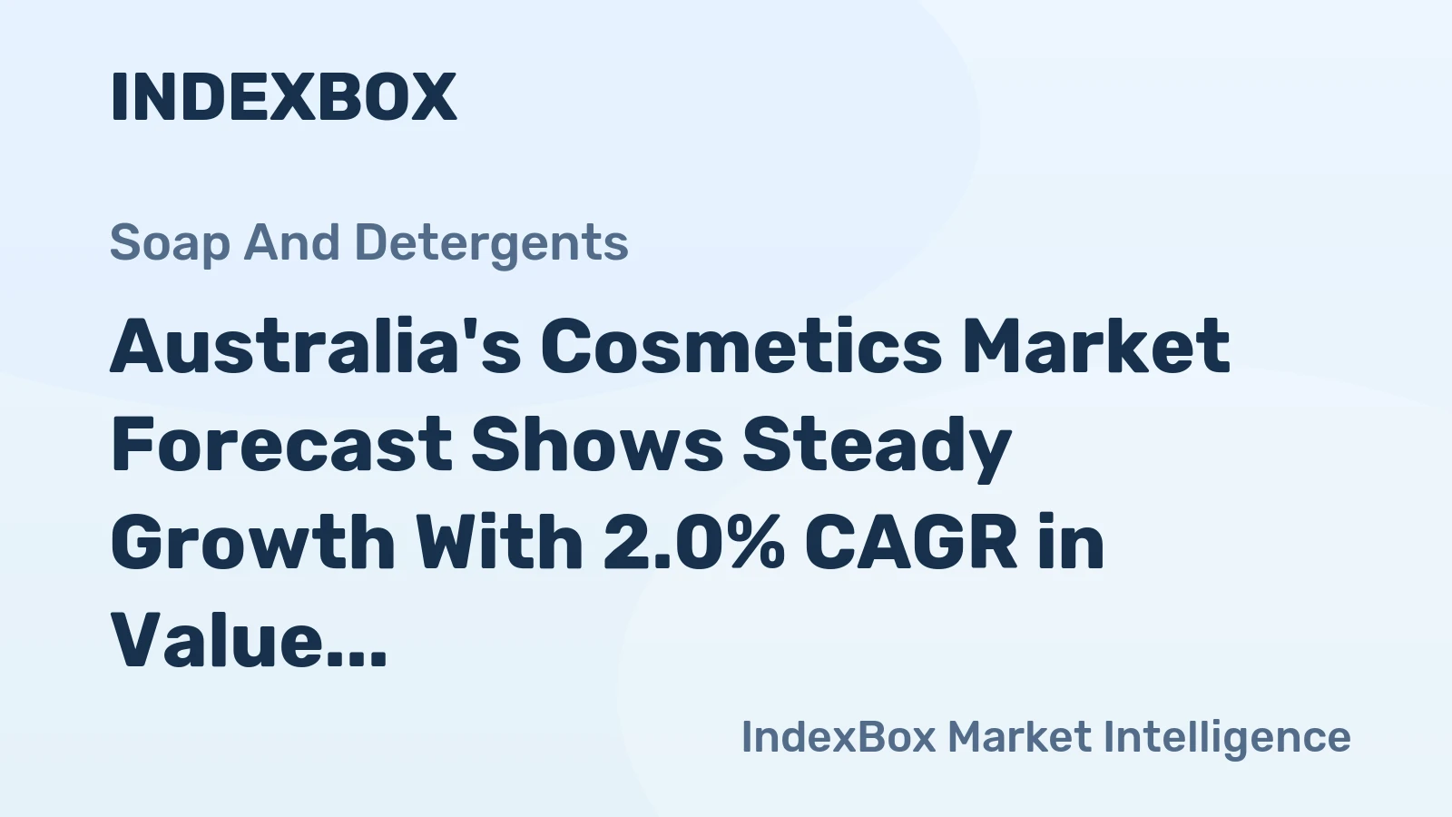 Australia's Cosmetics Market Forecast Shows Steady Growth With 2.0% CAGR in Value Through 2035