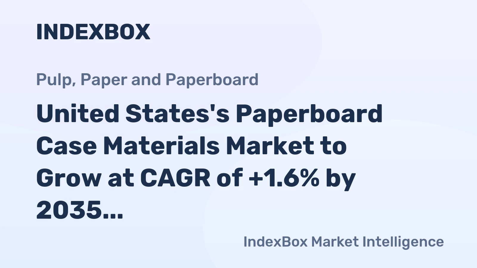 United States's Paperboard Case Materials Market to Grow at CAGR of +1.6% by 2035