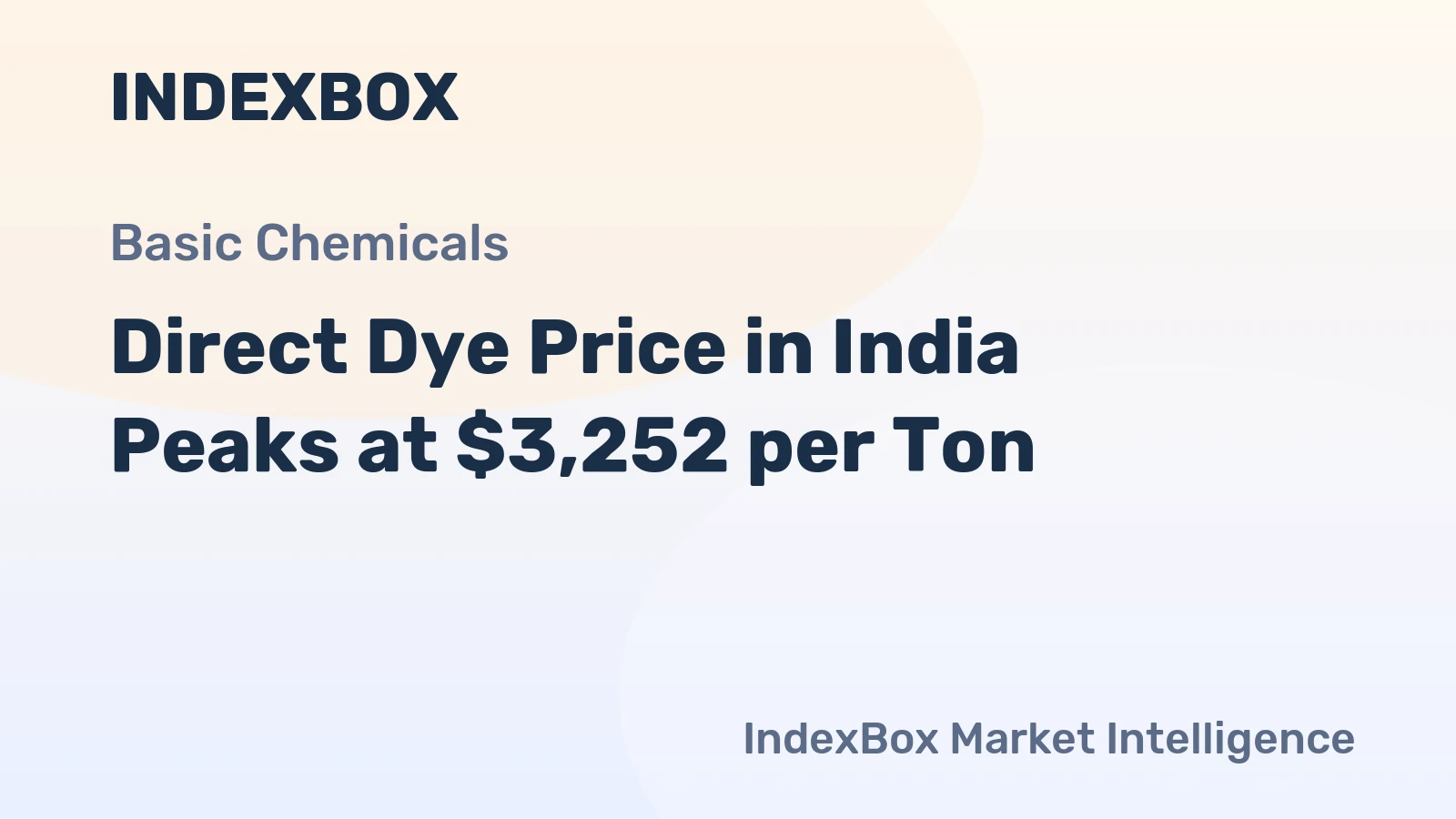 Direct Dye Price in India Peaks at $3,252 per Ton