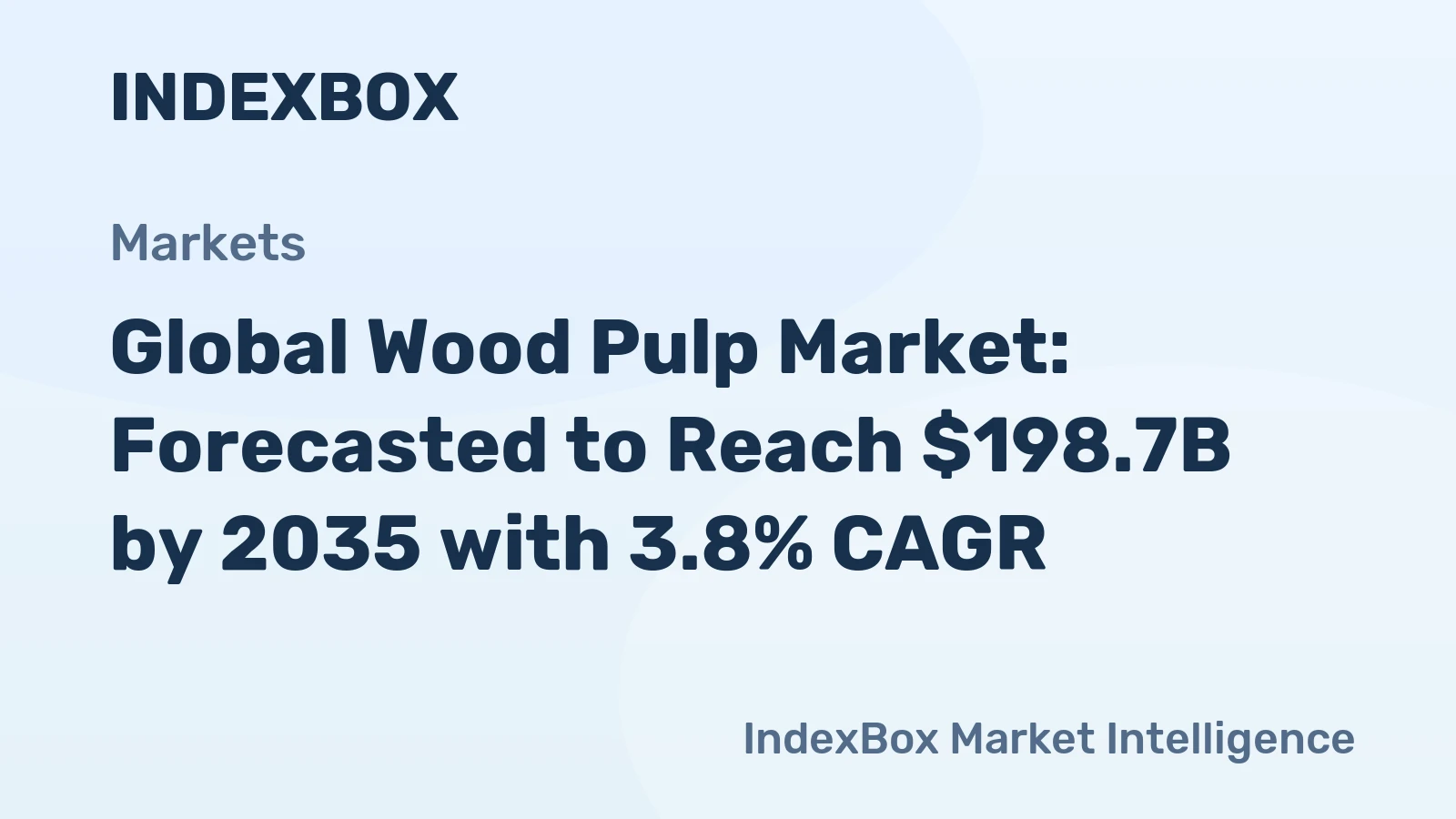 Global Wood Pulp Market: Forecasted to Reach $198.7B by 2035 with 3.8% CAGR