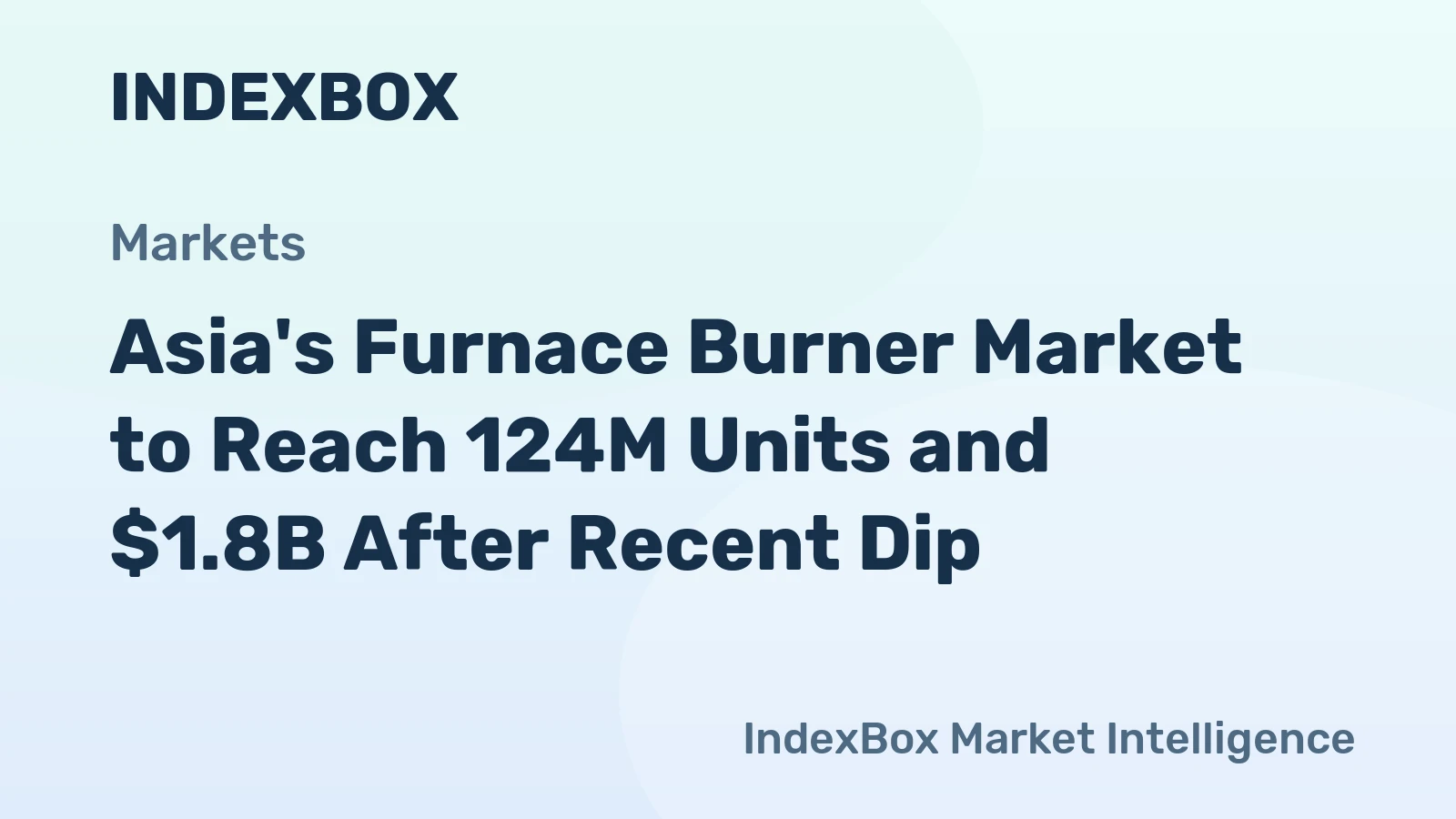 Asia's Furnace Burner Market to Reach 124M Units and $1.8B After Recent Dip