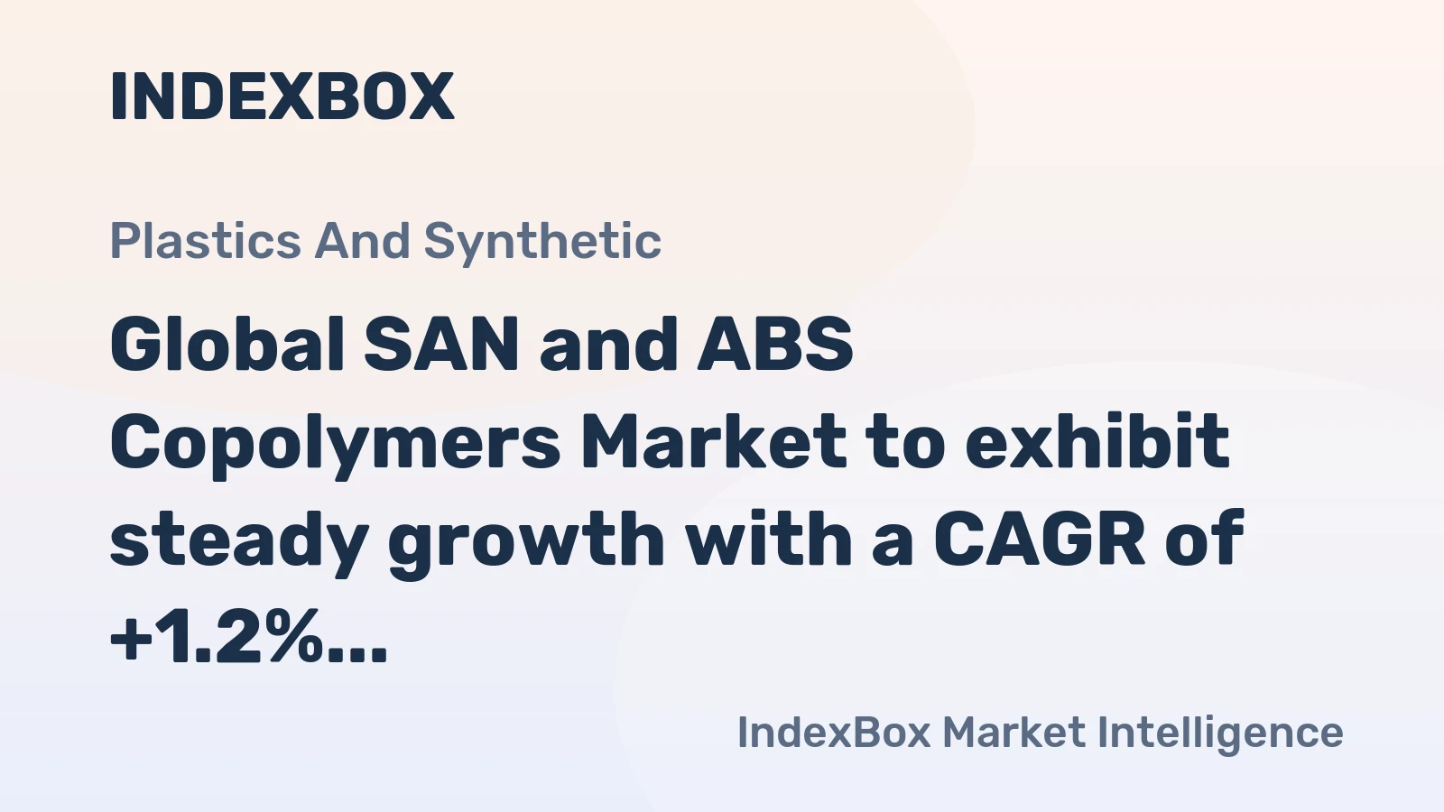 Global SAN and ABS Copolymers Market to exhibit steady growth with a CAGR of +1.2% from 2024 to 2035, reaching 8M tons in volume.