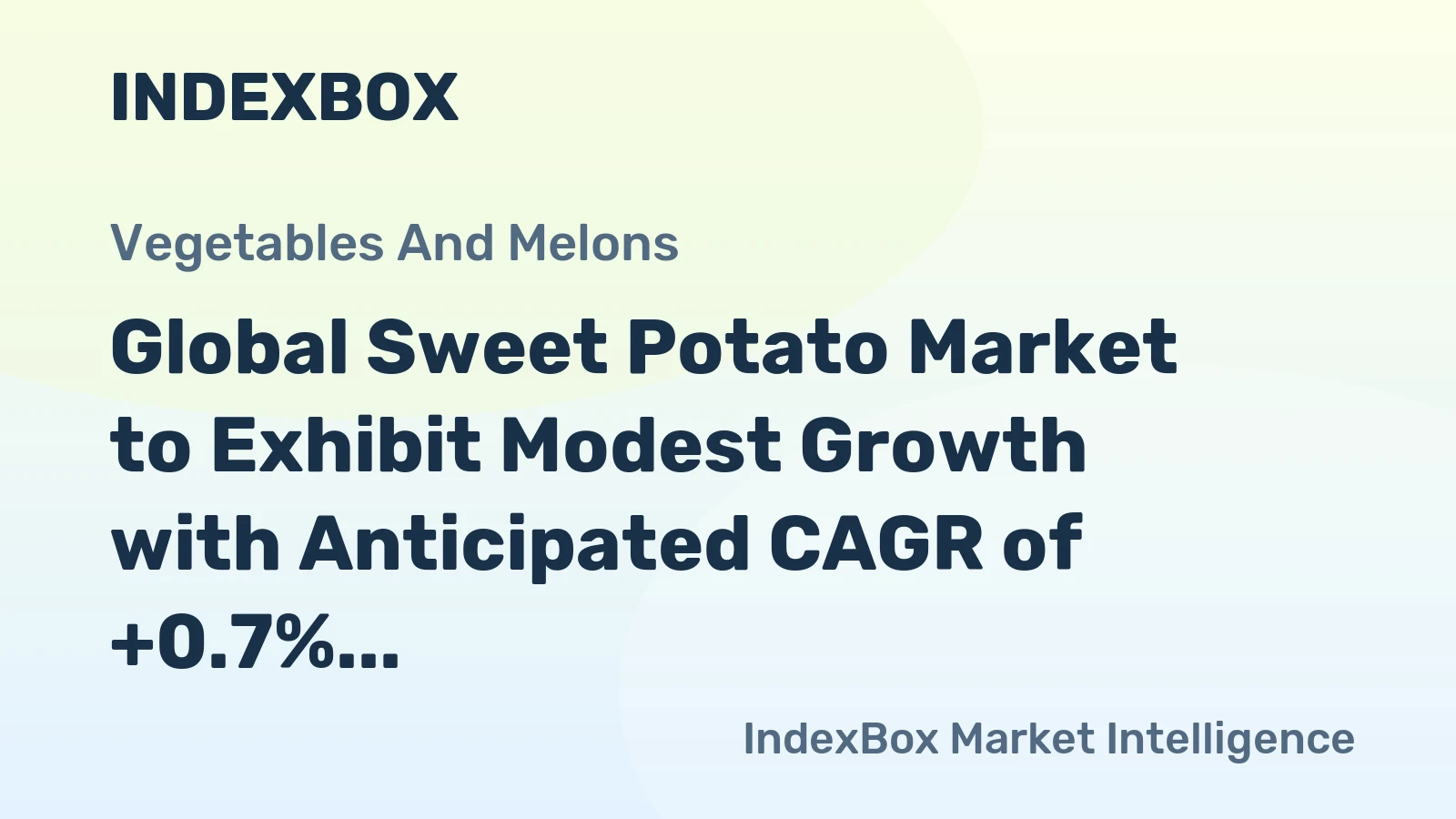 Global Sweet Potato Market to Exhibit Modest Growth with Anticipated CAGR of +0.7% from 2024 to 2035