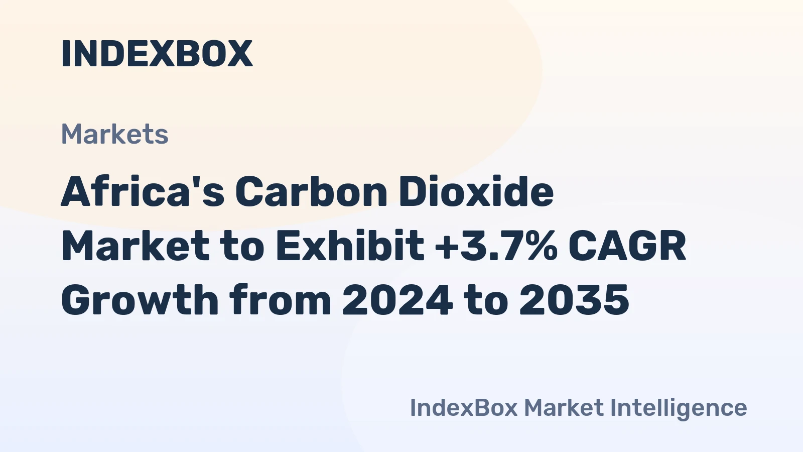 Africa's Carbon Dioxide Market to Exhibit +3.7% CAGR Growth from 2024 to 2035