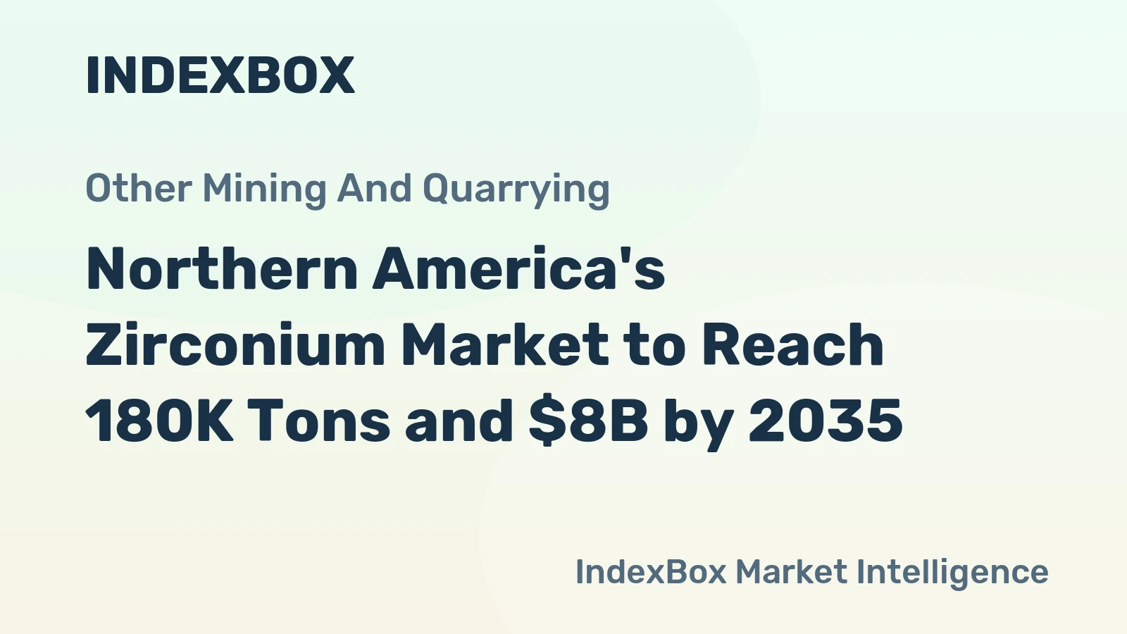 Northern America's Zirconium Market to Reach 180K Tons and $8B by 2035