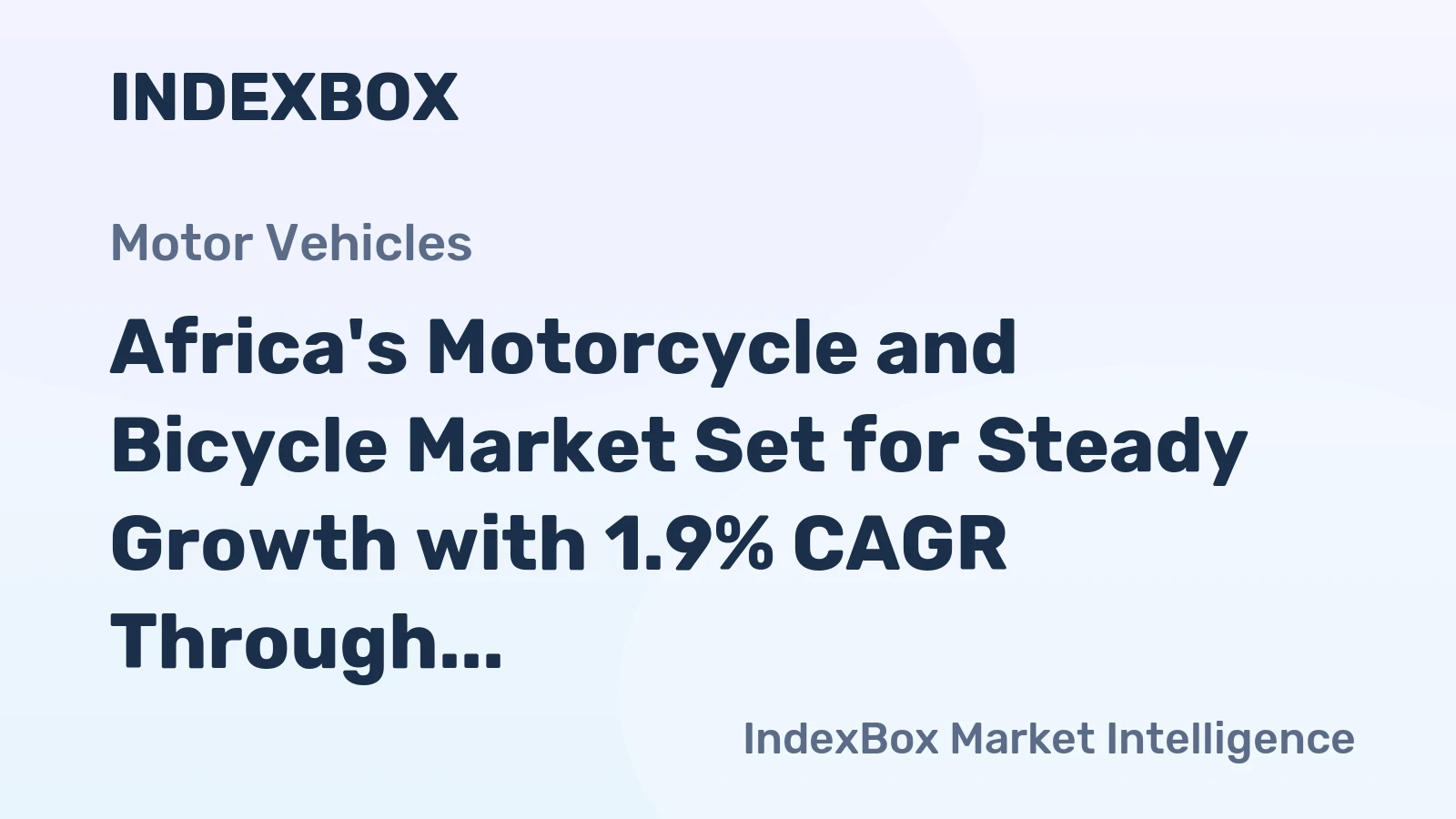 Africa's Motorcycle and Bicycle Market Set for Steady Growth with 1.9% CAGR Through 2035