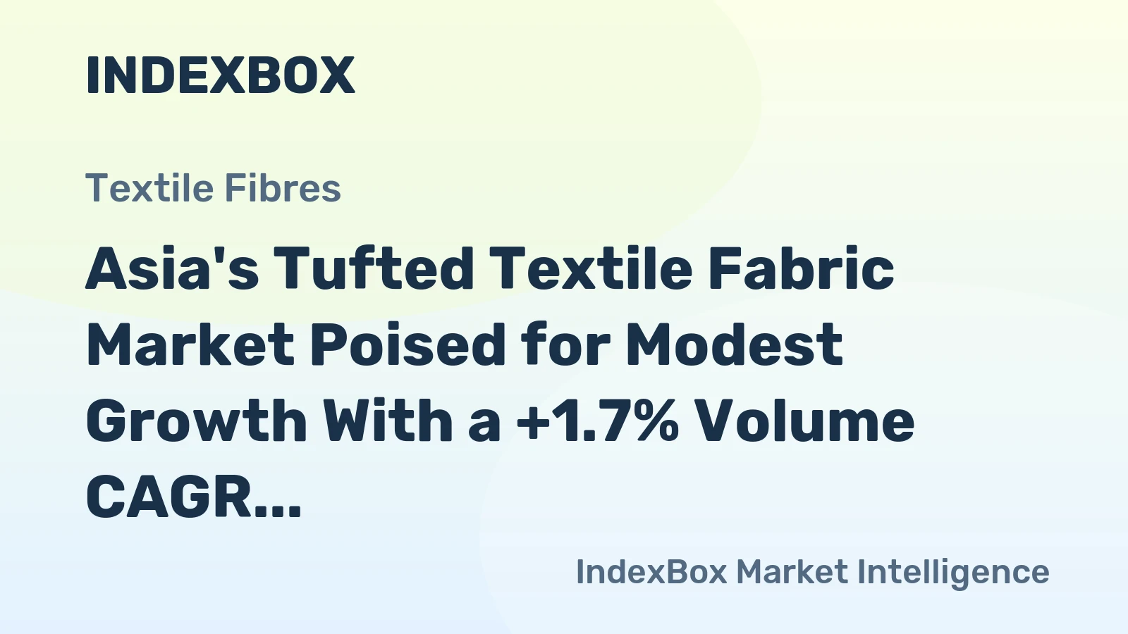 Asia's Tufted Textile Fabric Market Poised for Modest Growth With a +1.7% Volume CAGR Through 2035