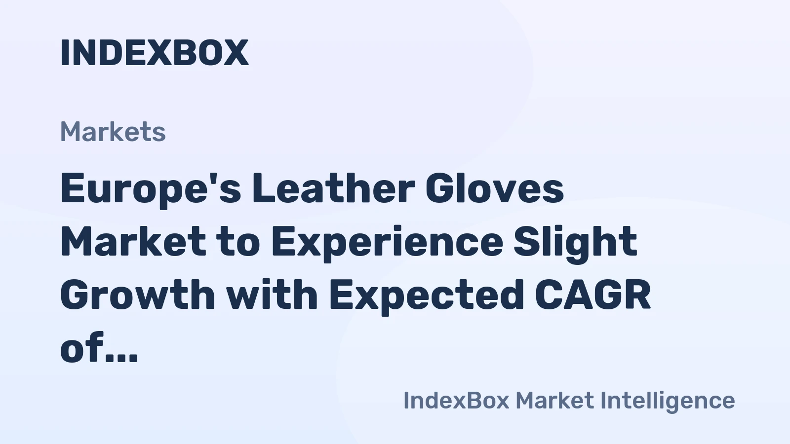 Europe's Leather Gloves Market to Experience Slight Growth with Expected CAGR of +0.6% by 2035