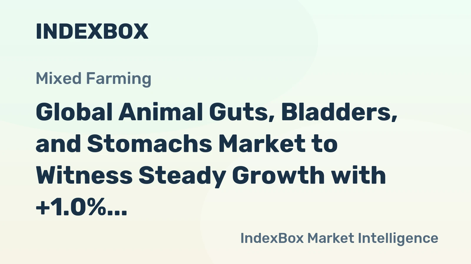 Global Animal Guts, Bladders, and Stomachs Market to Witness Steady Growth with +1.0% CAGR from 2024-2035