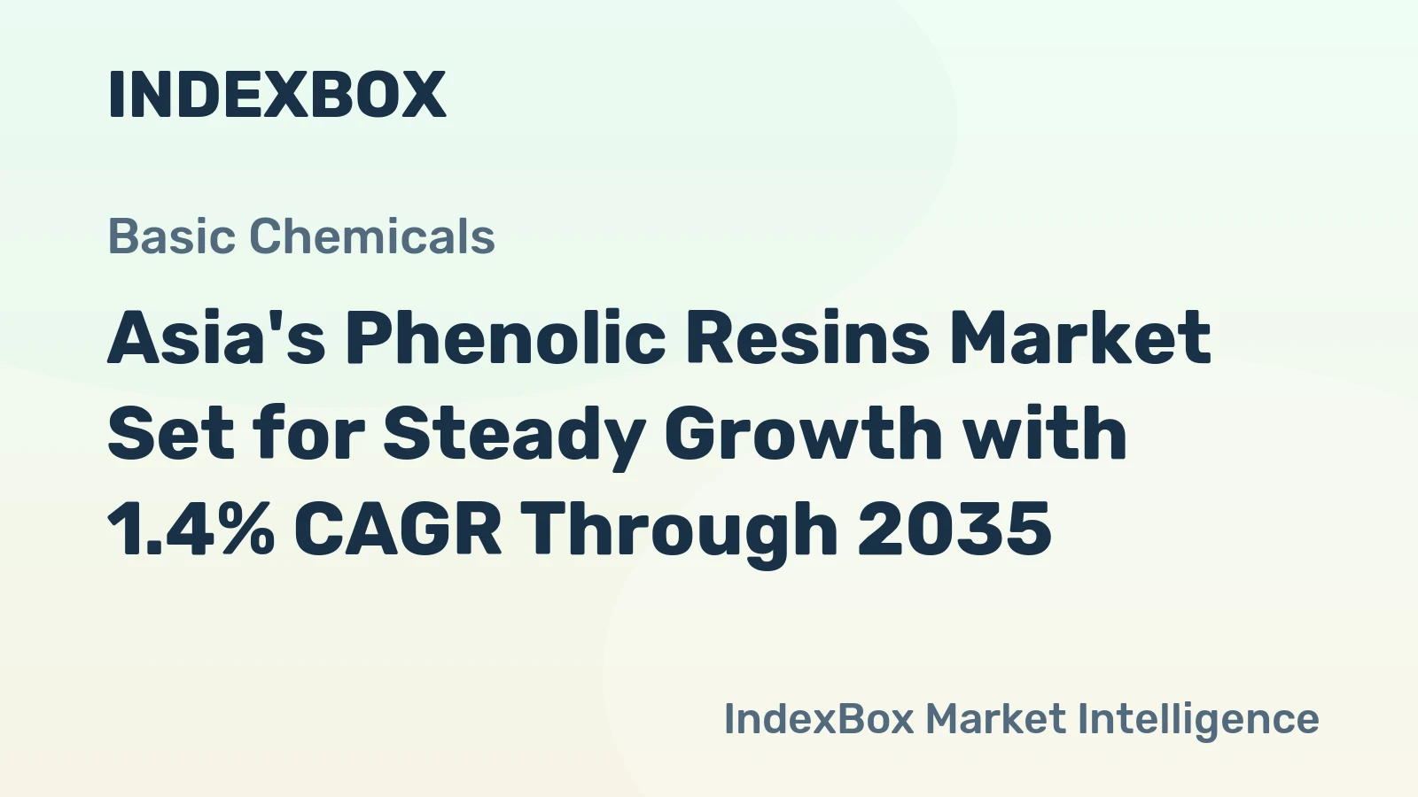 Asia's Phenolic Resins Market Set for Steady Growth with 1.4% CAGR Through 2035